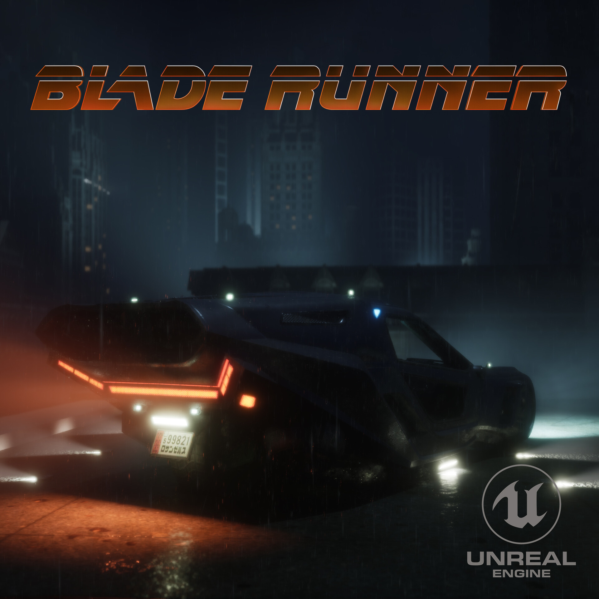ArtStation - Blade runner - recreation of the scene hovercar