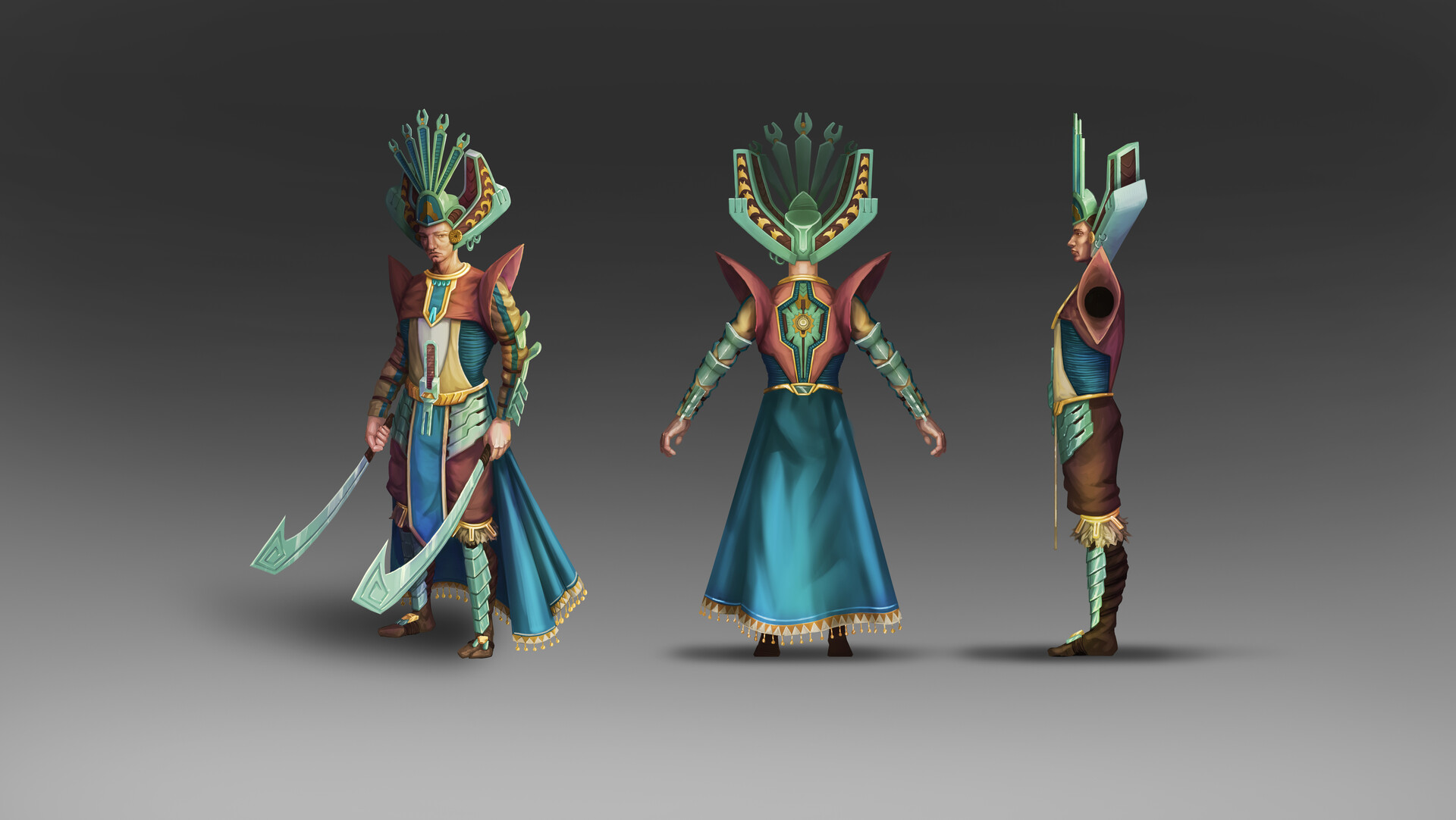 ArtStation - Aztec Character Concept Art