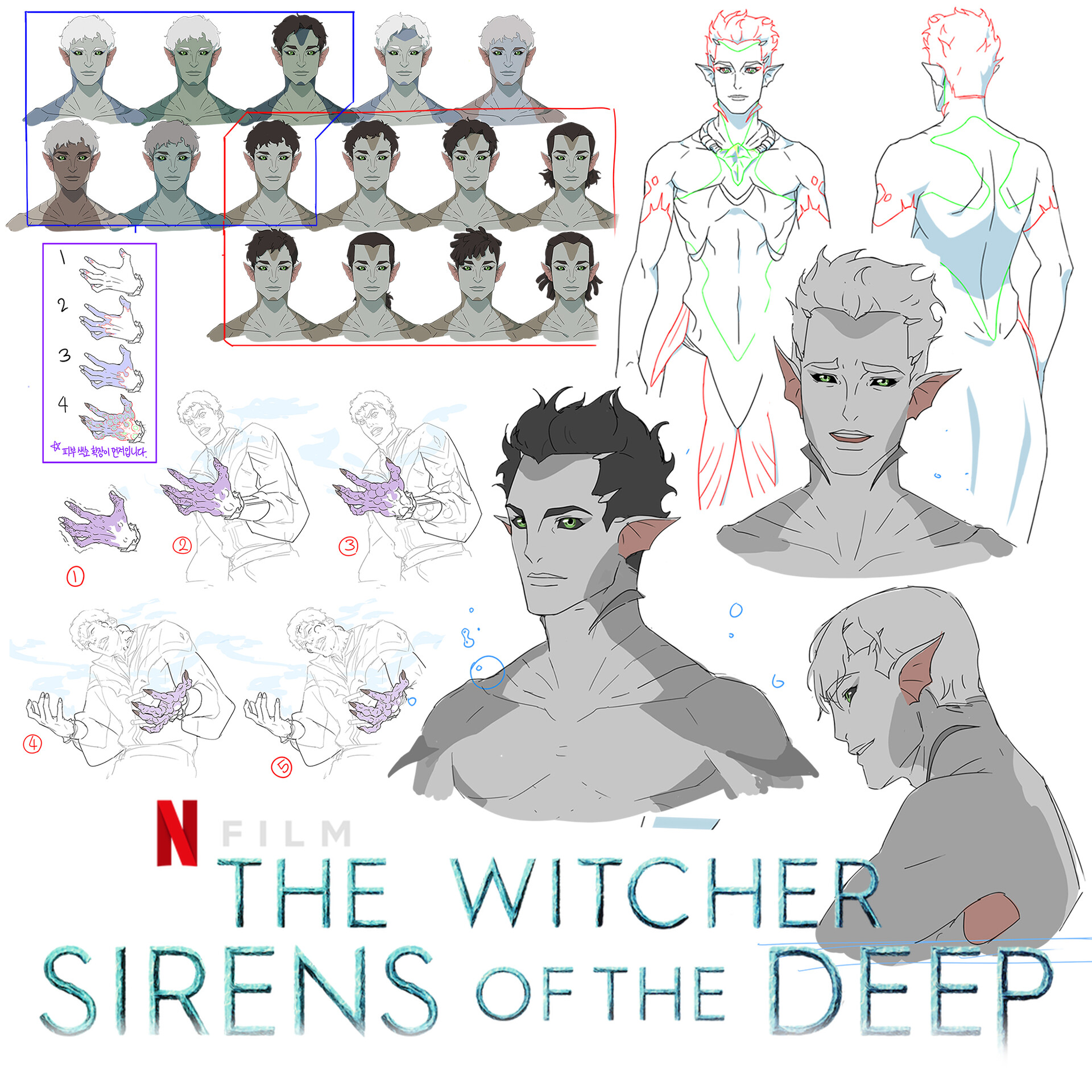 ArtStation - [The Witcher: Sirens of The Deep] - Mermaid Agloval