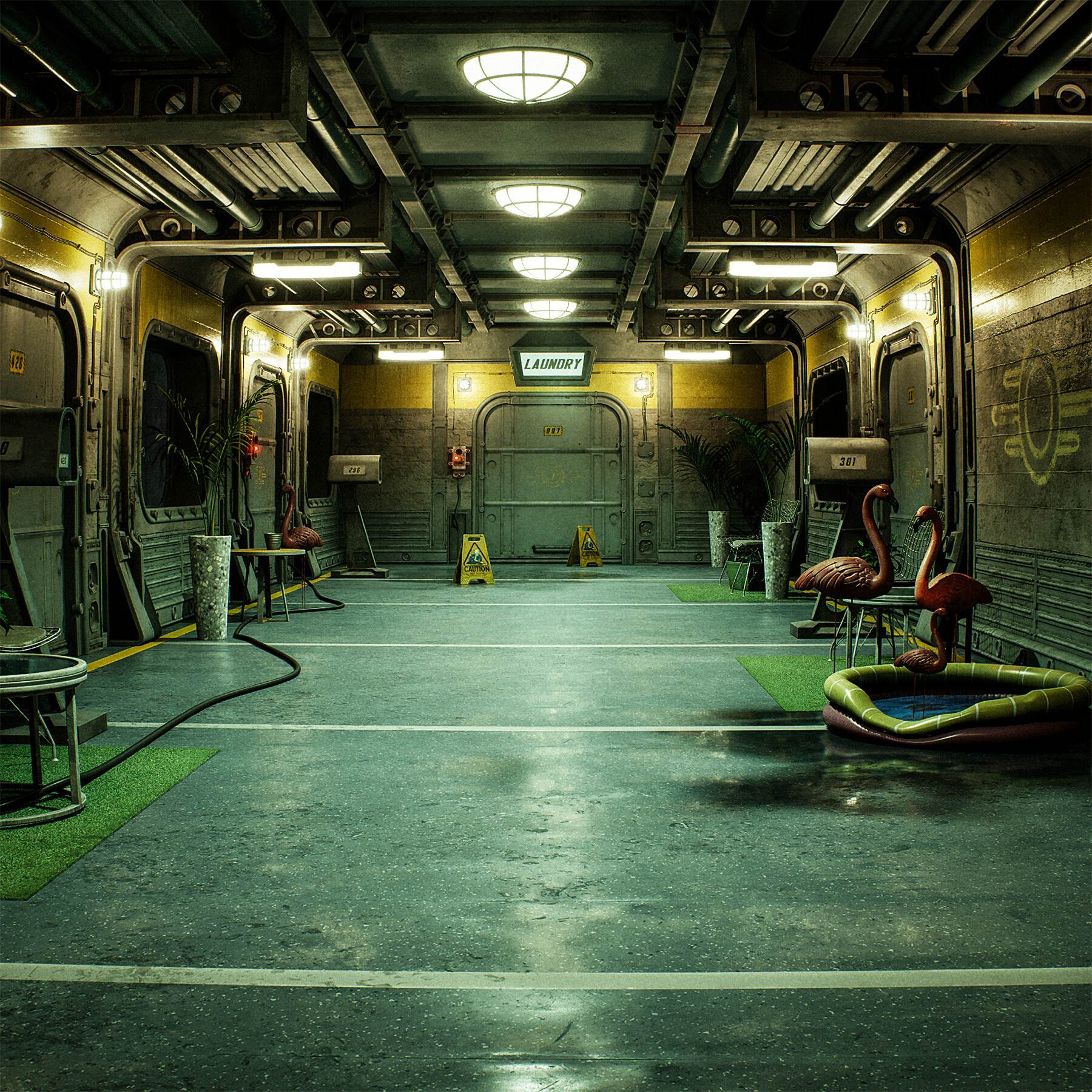 ArtStation - Fallout Vault Corridor (UE5)