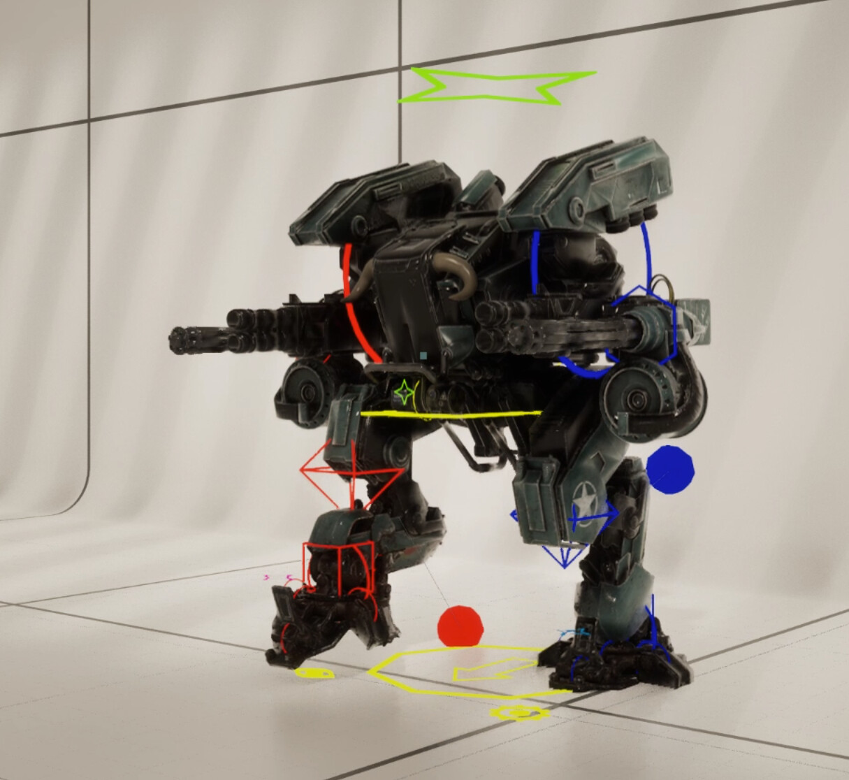 ArtStation - Bipedal Mech Rig