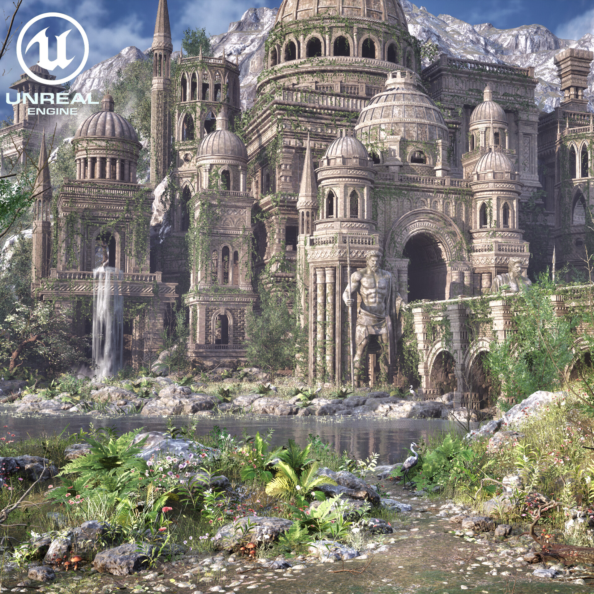 ArtStation - Temple in the forest