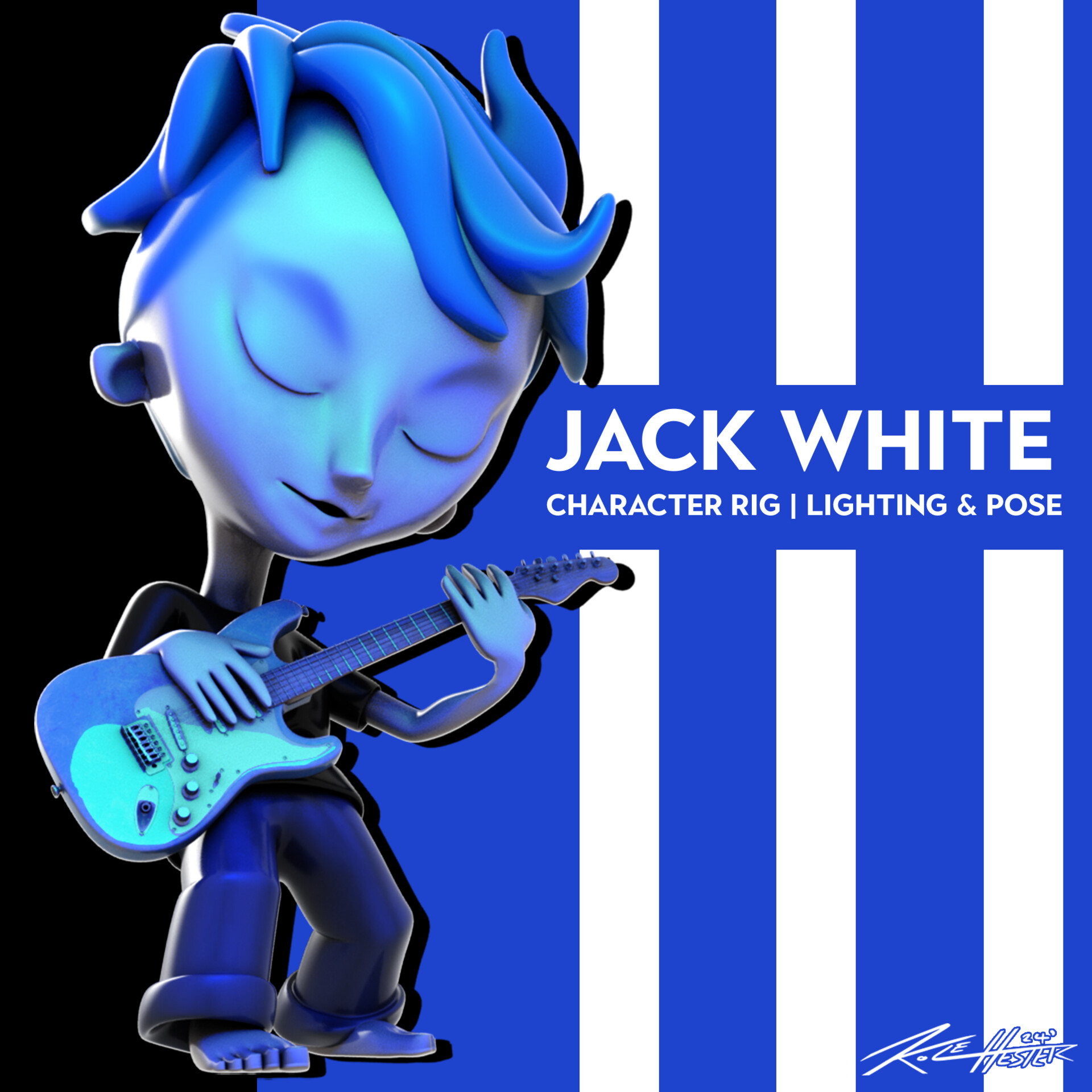 ArtStation - Jack White | Character Rig, Pose & Render (2024)