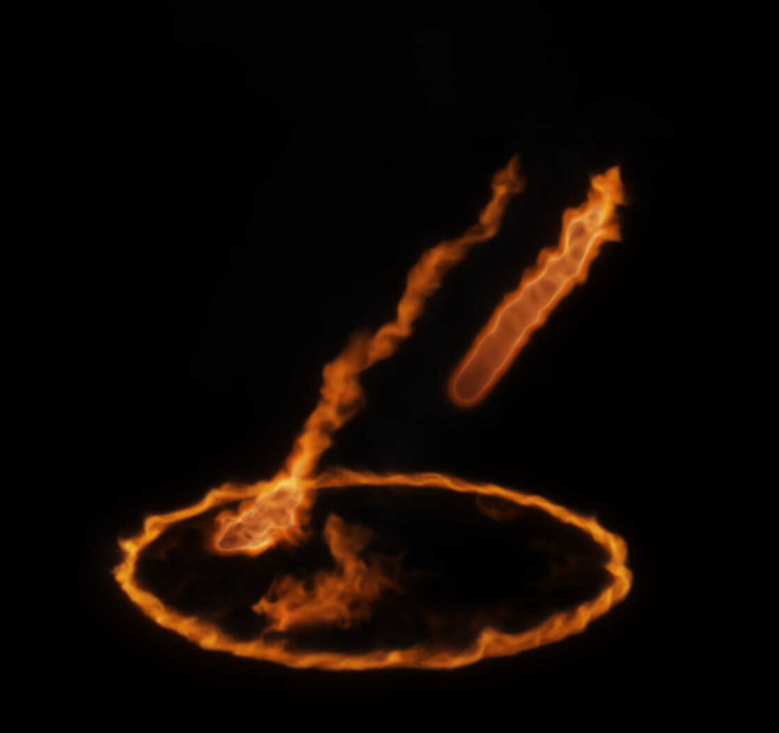 ArtStation - Rain Of Fire VFX On EmberGen