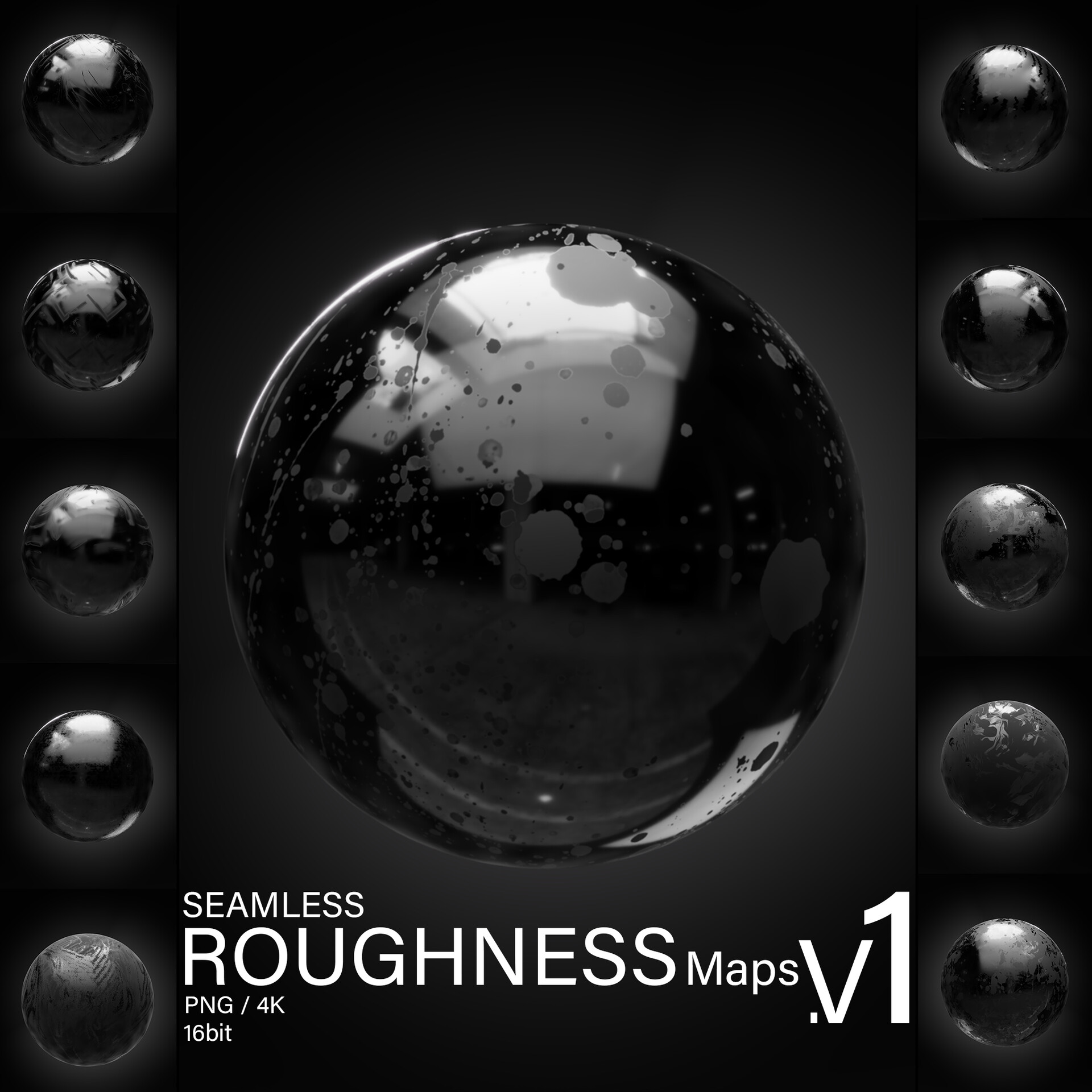 ArtStation - ROUGHNESS MAPS PACK V1