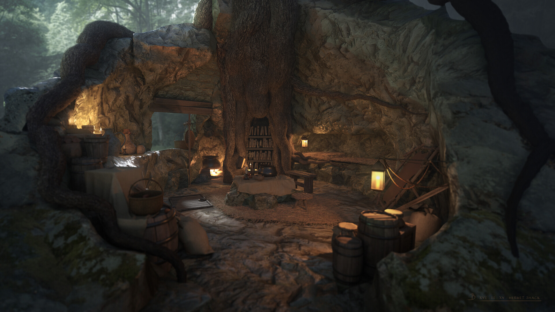 ArtStation - Hermit Shack