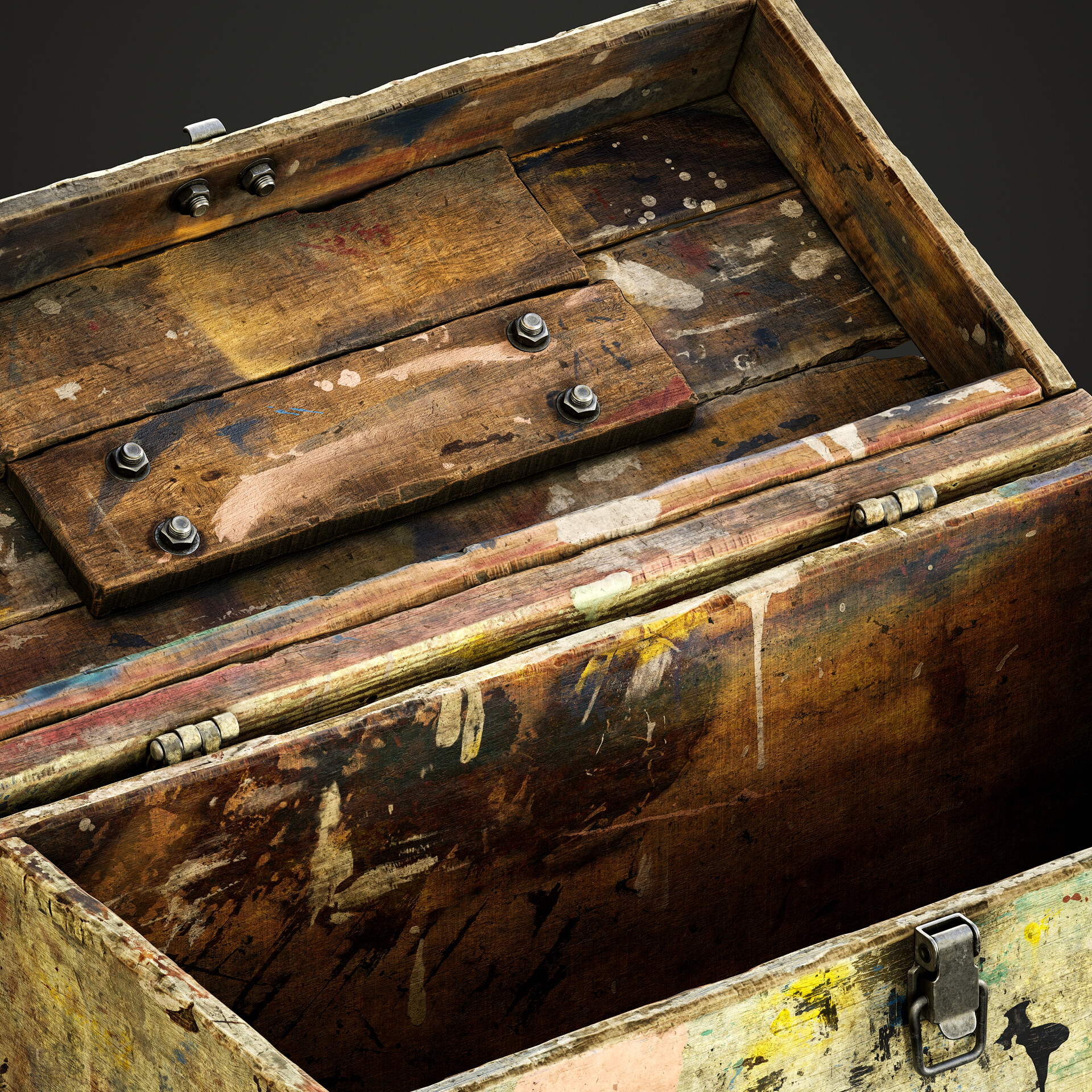 ArtStation - Props - Painter's Wooden Box