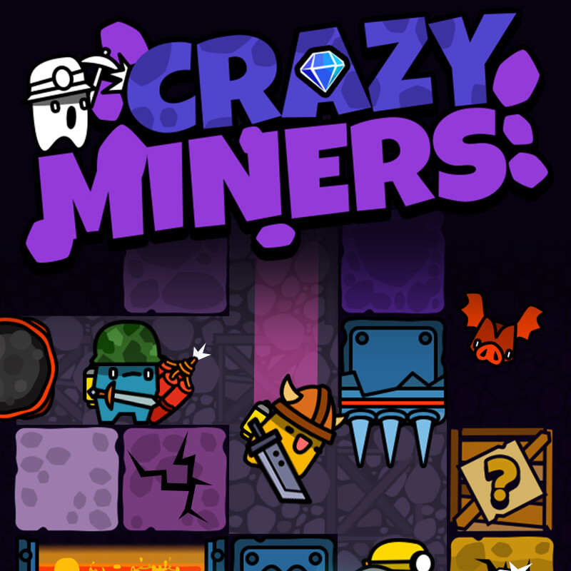 ArtStation - Crazy Miners | Dinobros | Web Game