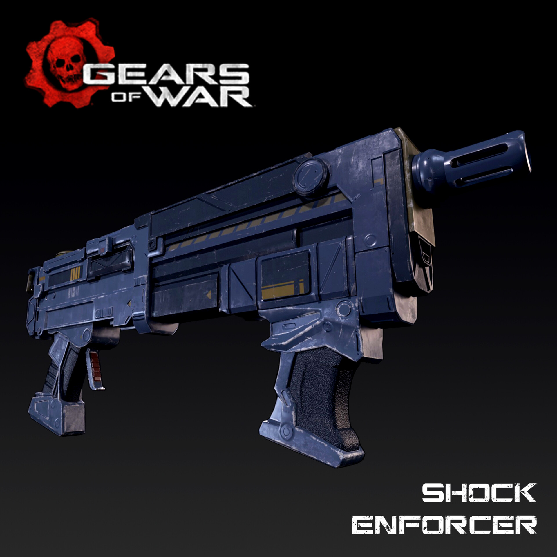 ArtStation - Gears of War4 Shock Enforcer Fanart.