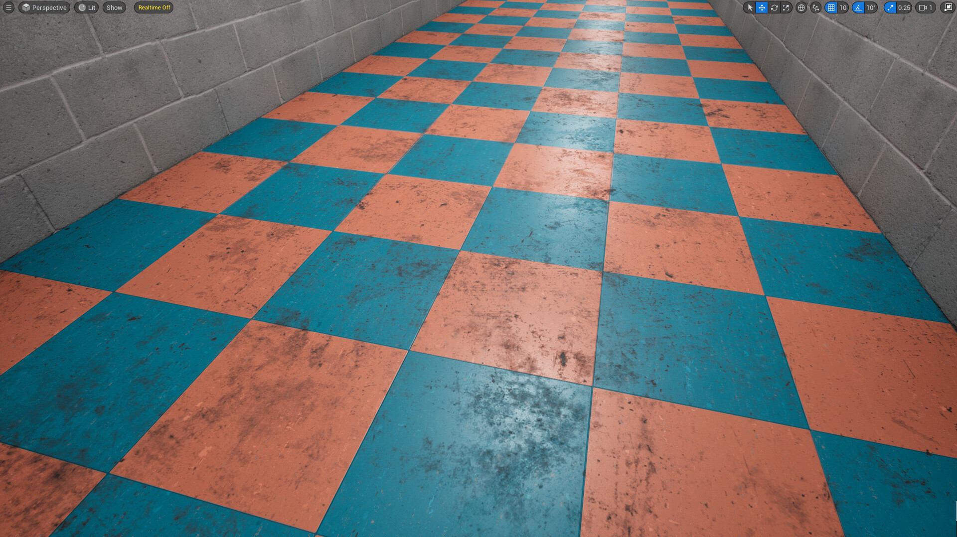 ArtStation - UE5 Material: Linoleum Tiles Clean, Dirty & w/Tile Design ...