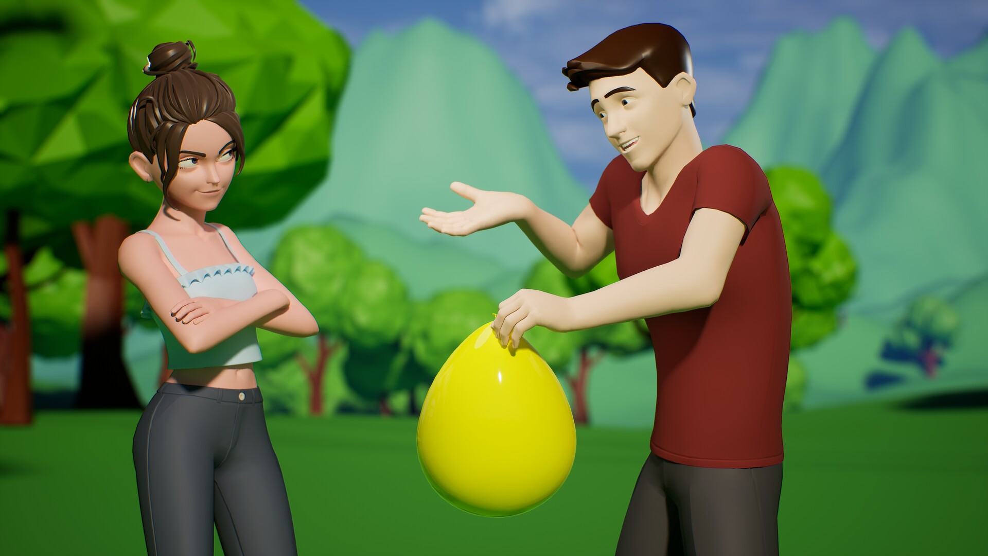 ArtStation - Helium Balloon - CG Layout Comedy Sketch