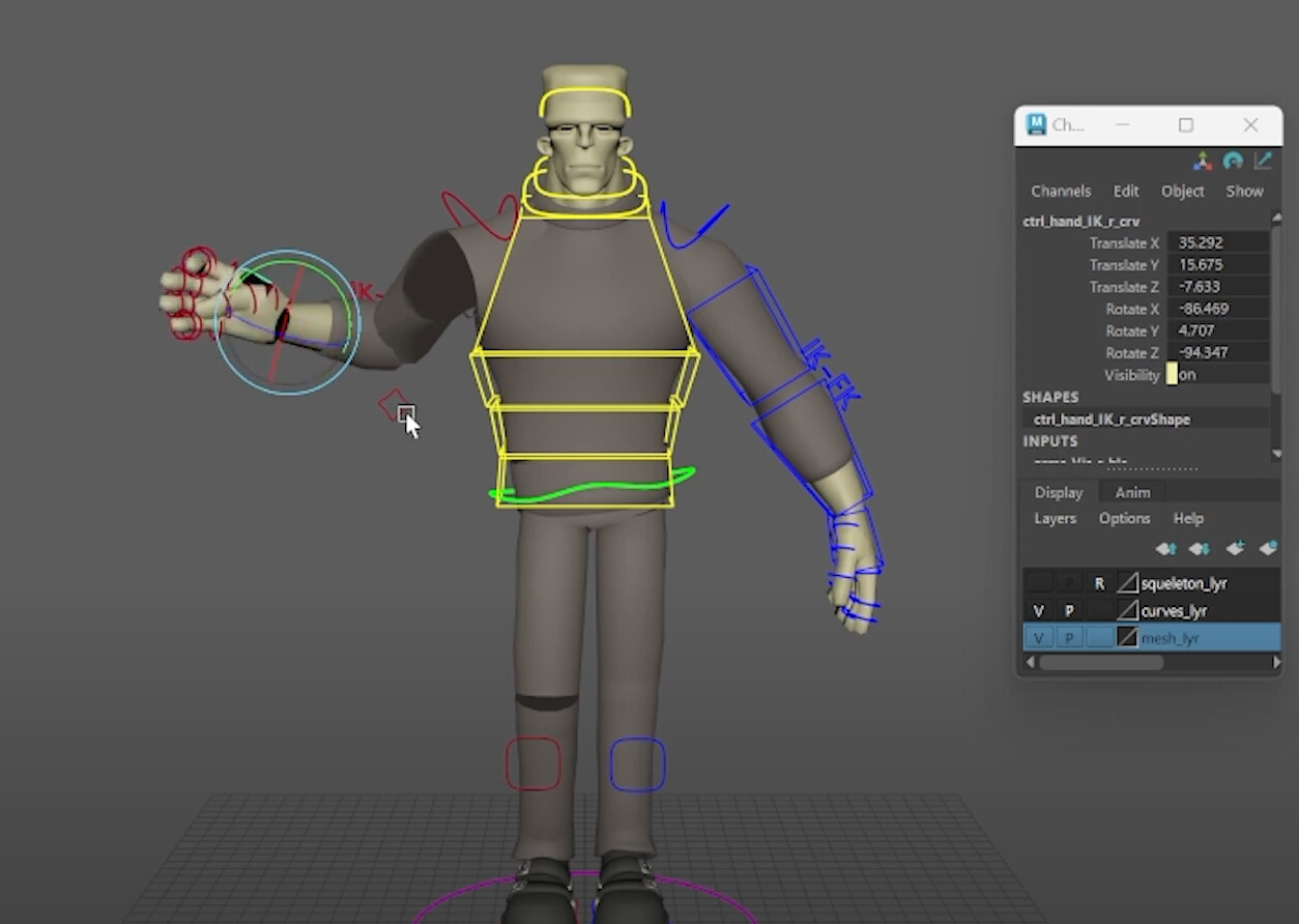ArtStation - Armature et déformation de rig 3D
