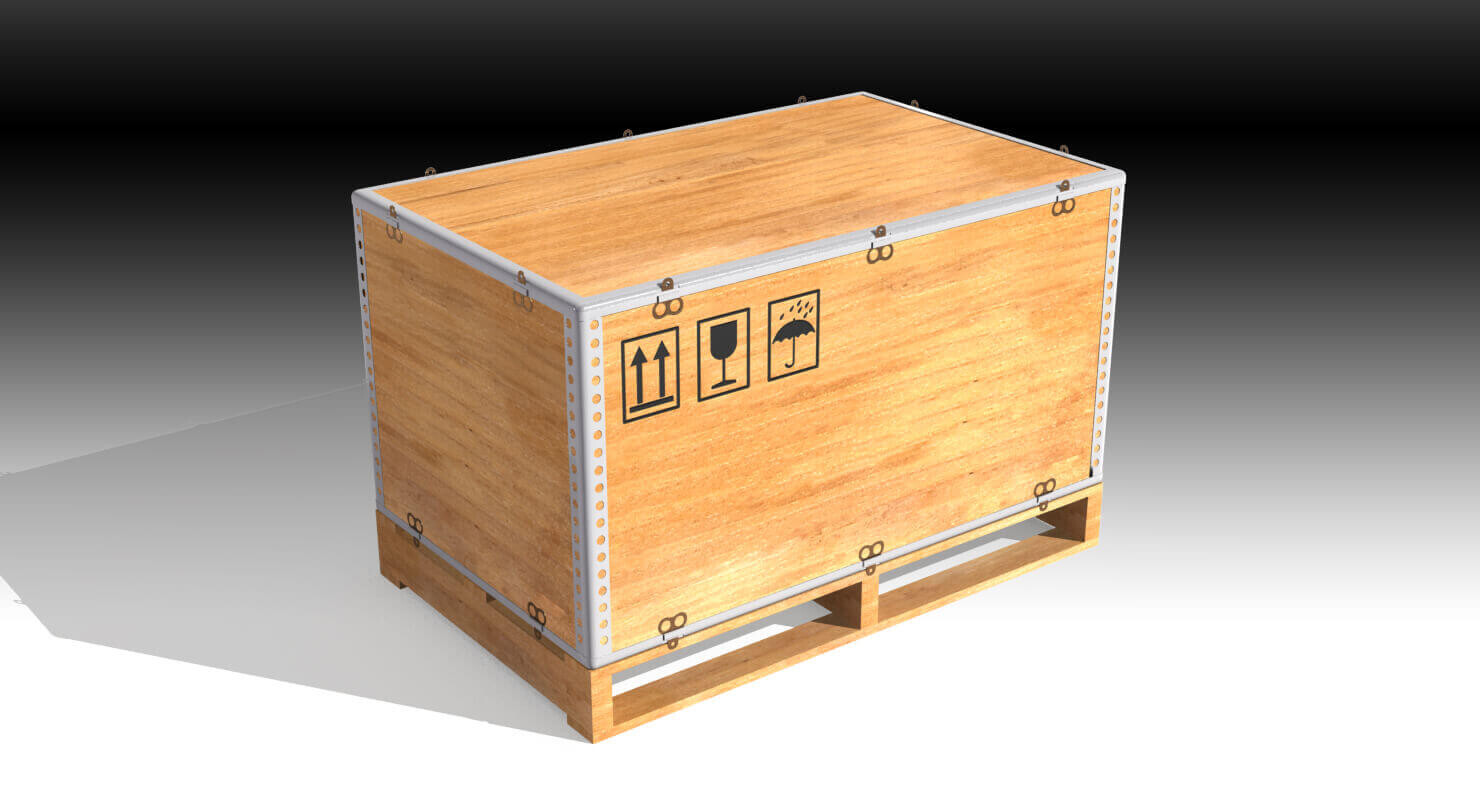 ArtStation - Wooden Packing Crate 3d Model