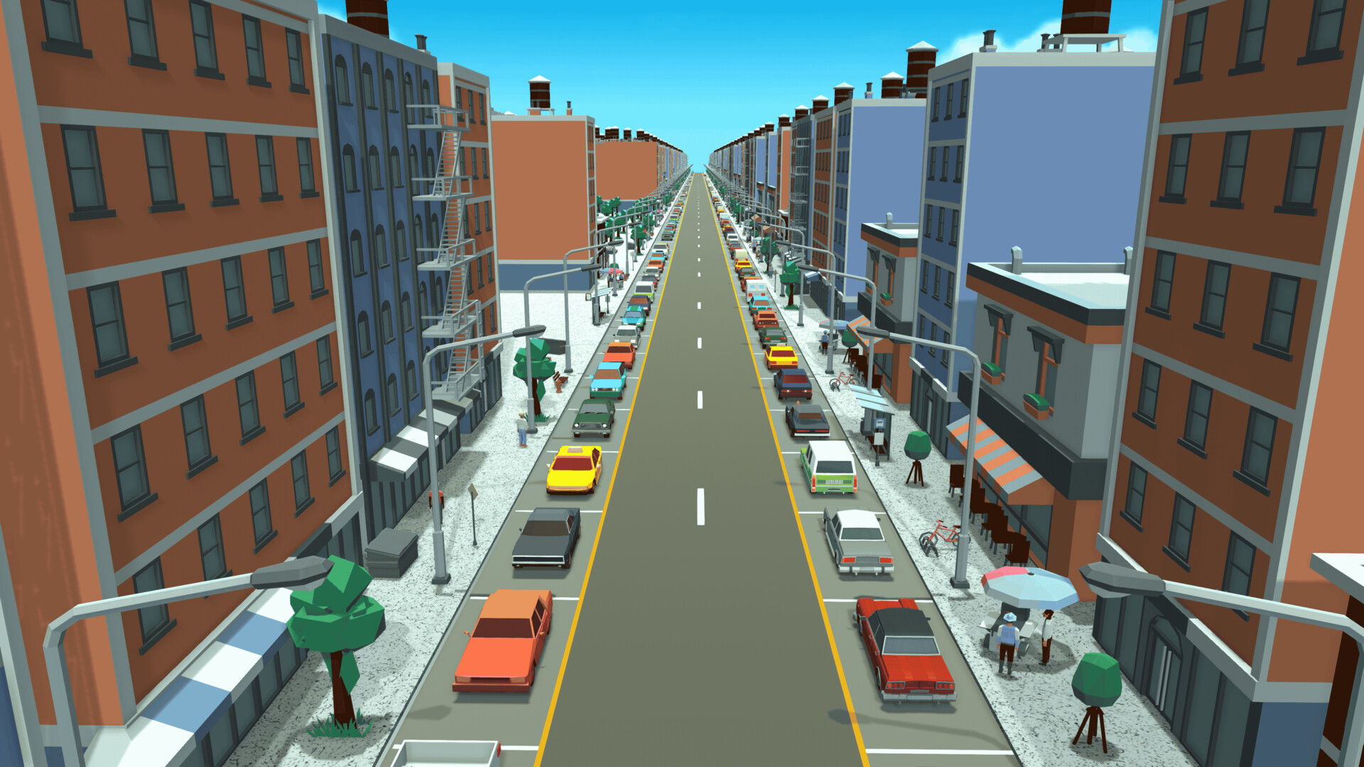 ArtStation - 🏁 Low-Poly Endless Drift Game | Unity