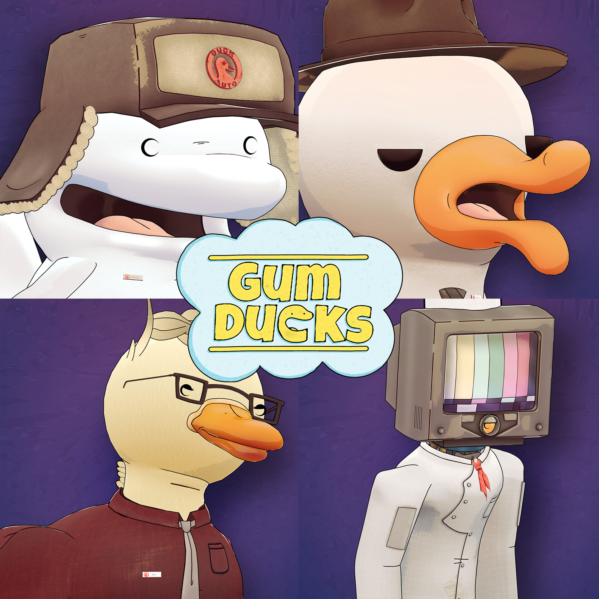 ArtStation - Gum Ducks: Character Comic Models