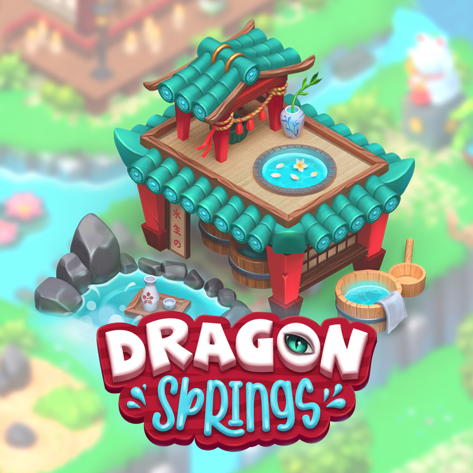 ArtStation - Dragon Springs: Isometric location