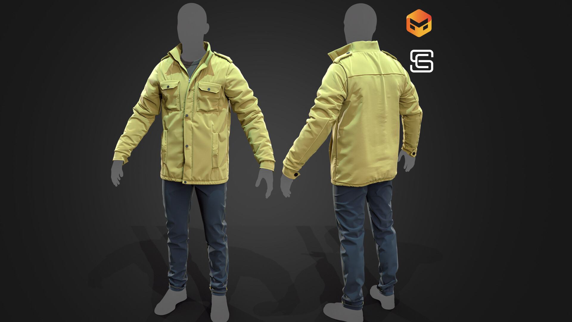 ArtStation - jacket and jeans