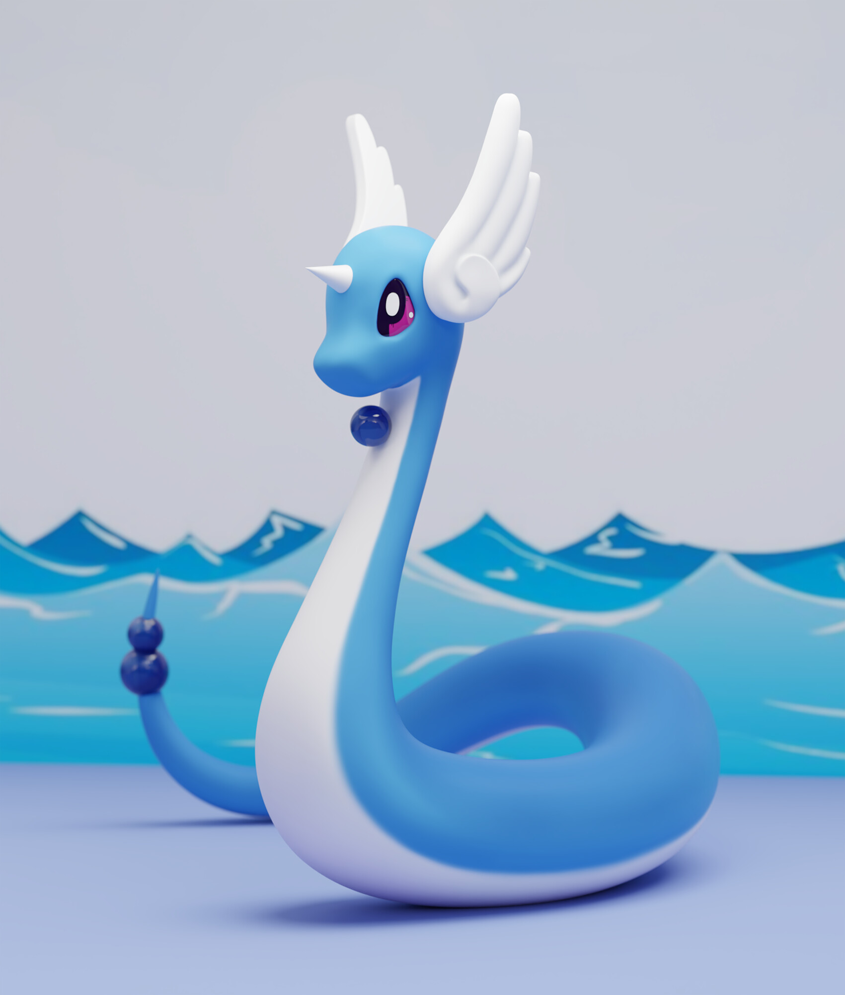 ArtStation - Pokemon Dragonair