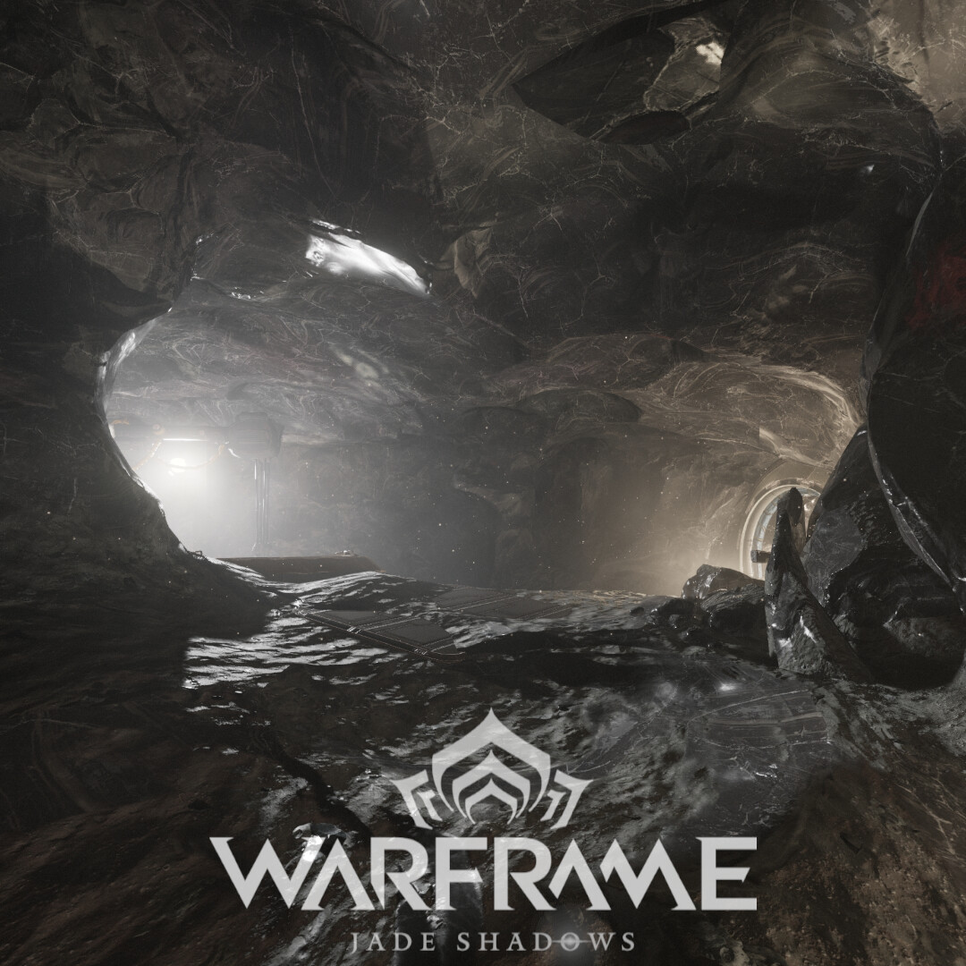 ArtStation - Warframe : Jade Shadows Cave Hub Art
