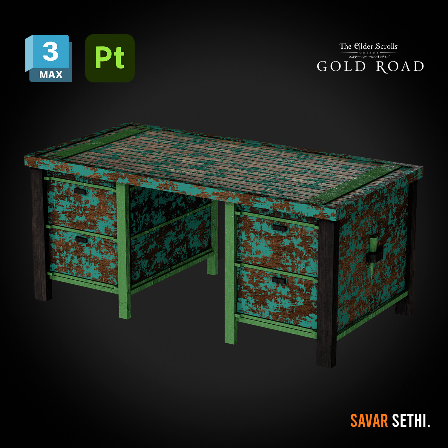 Savar Sethi - Rustic Colovian Table Fan Art 3D Model | Elder Scrolls Online : Gold Road