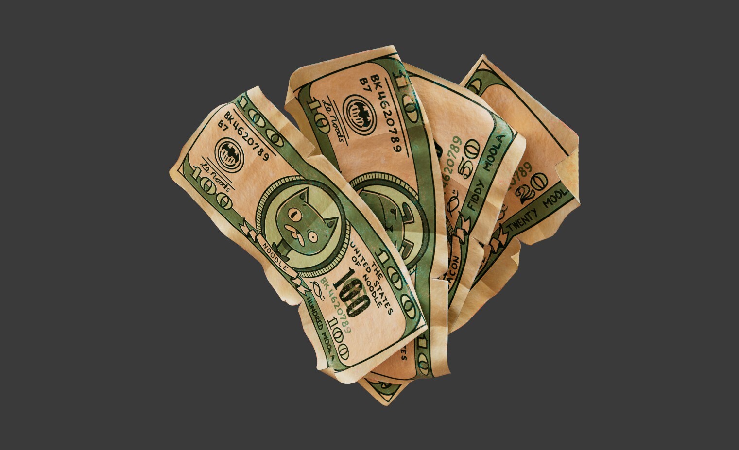 ArtStation - Stylized Money & Credit Card