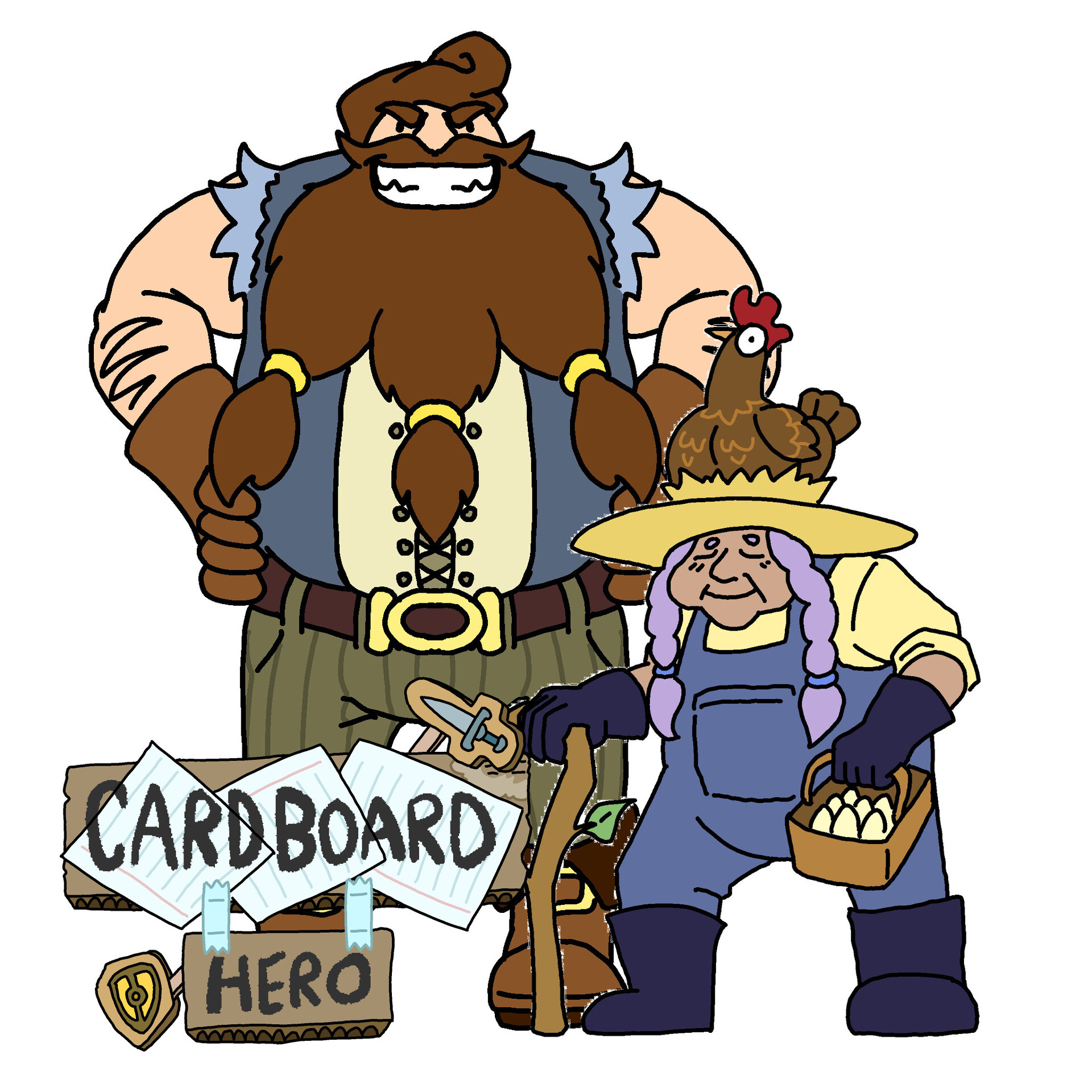 ArtStation - Cardboard Hero: NPCs