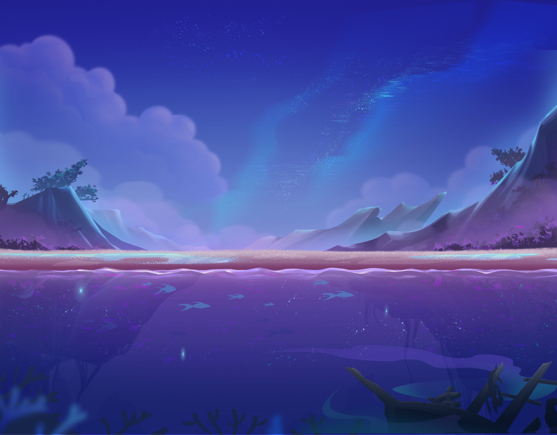 ArtStation - Tropical Paradise. Transition world