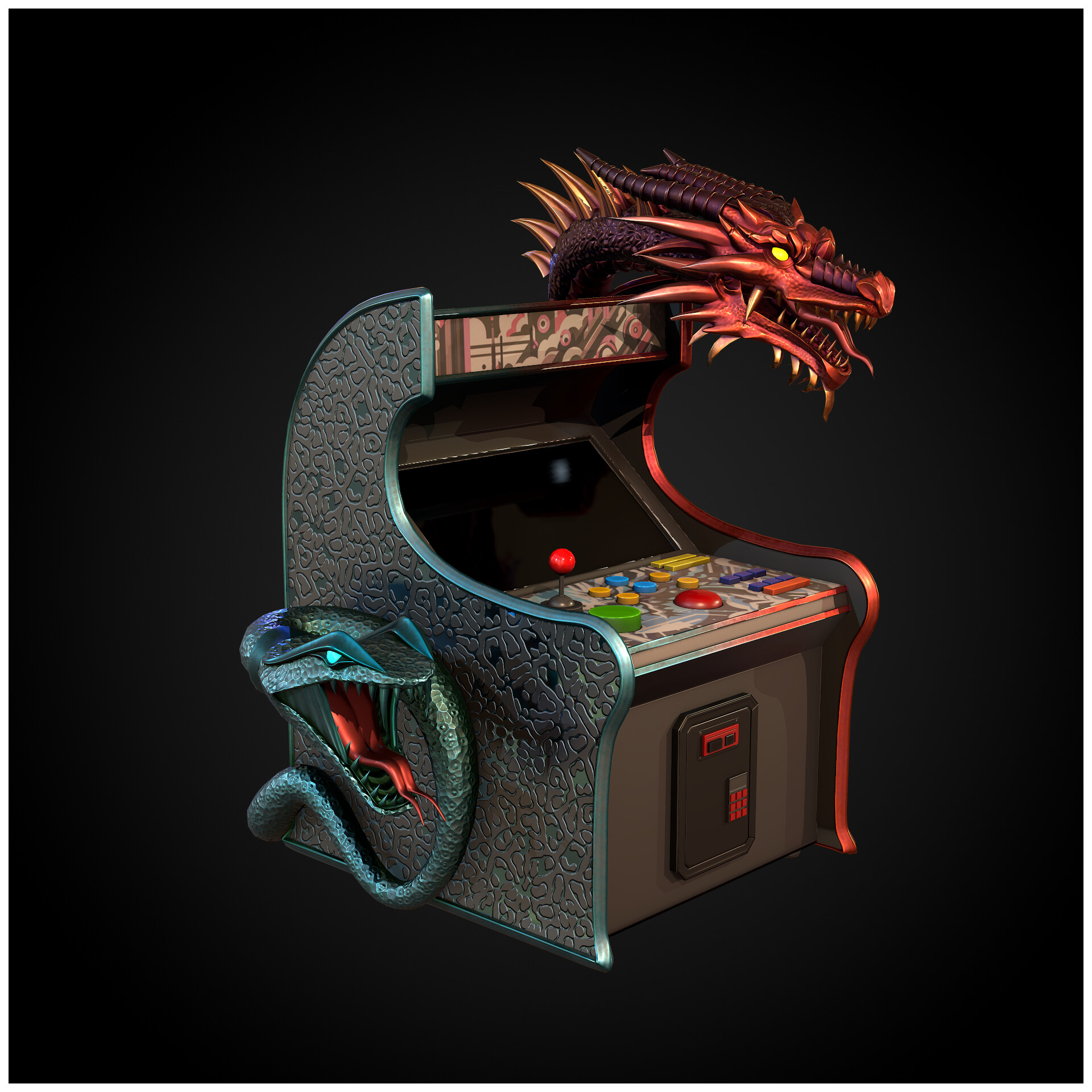 ArtStation - Draconic Arcade Console