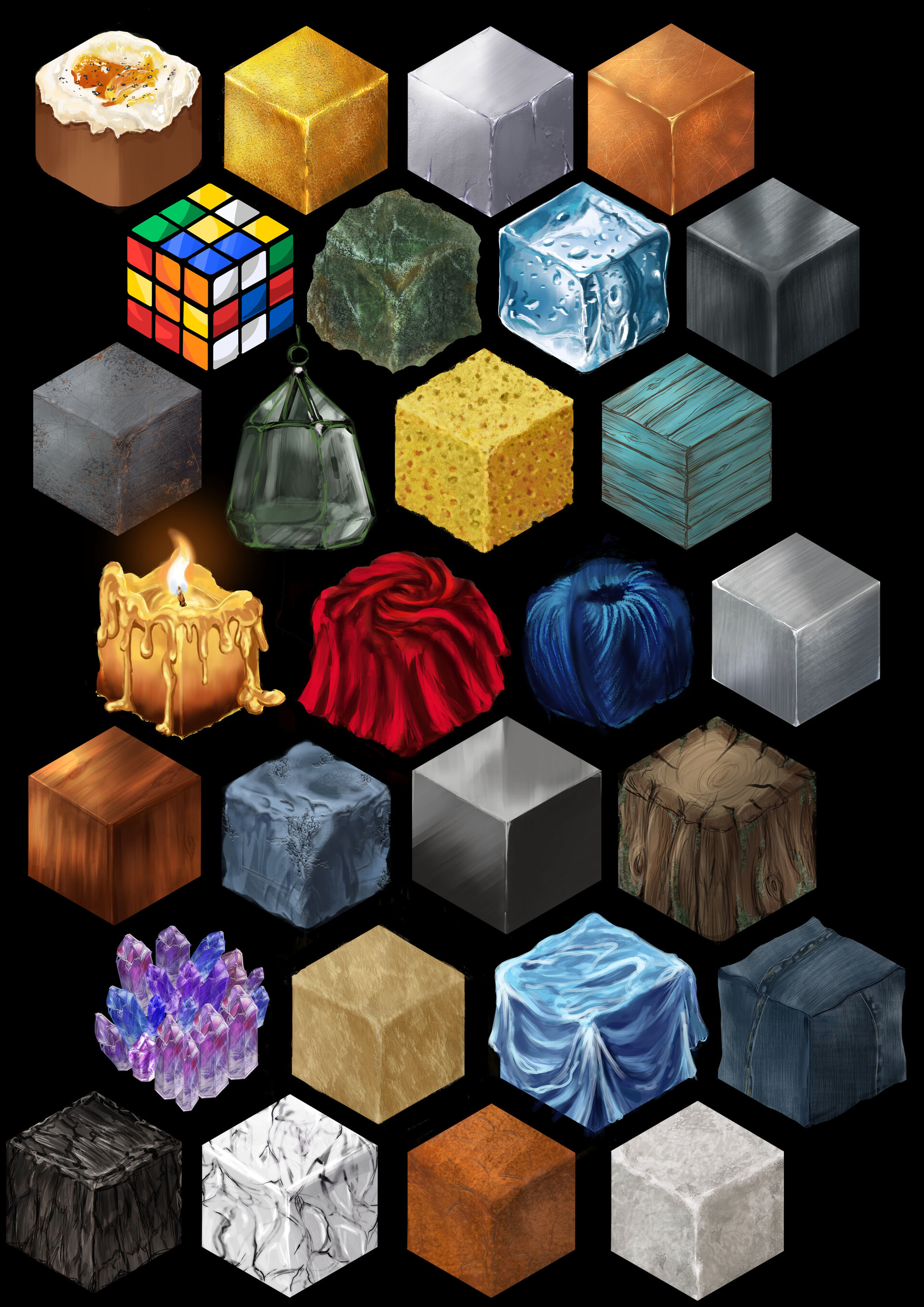 ArtStation - Material Texture Study