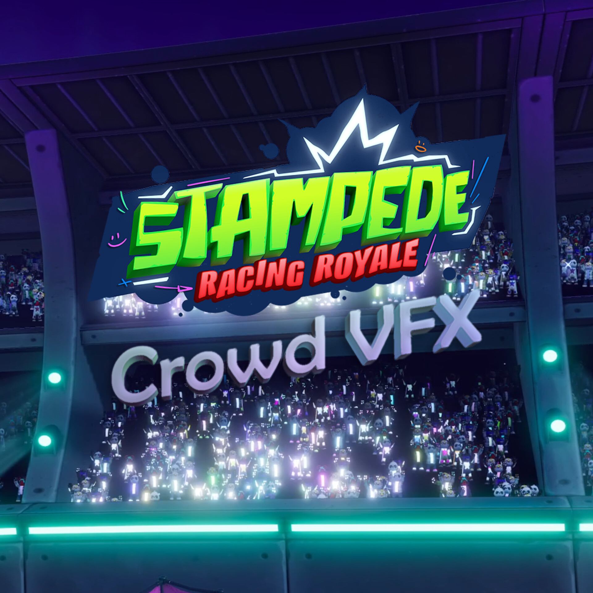 ArtStation - Crowd VFX in Stampede Racing Royale