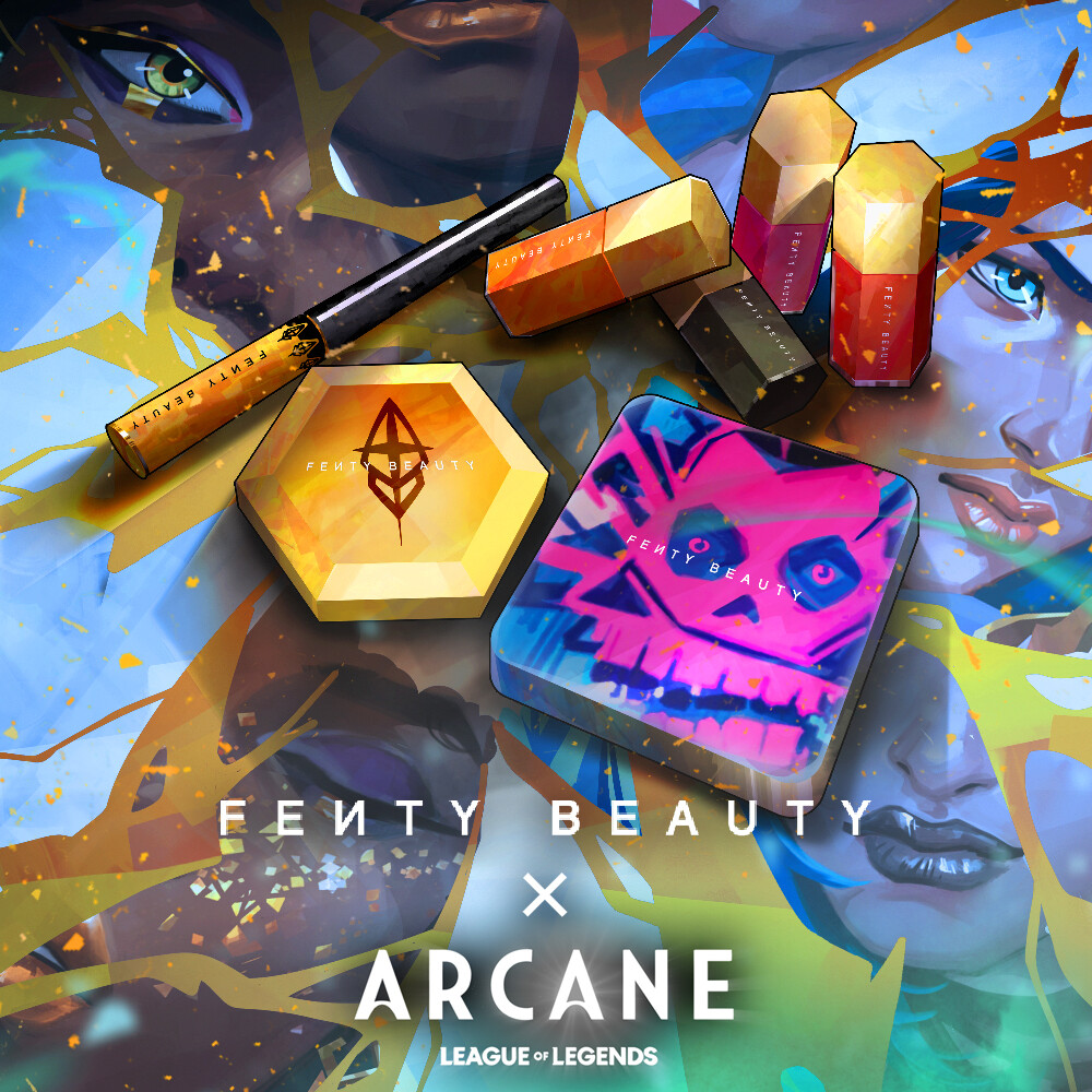 ArtStation - Fenty Beauty x Arcane | Make-up Collab Art