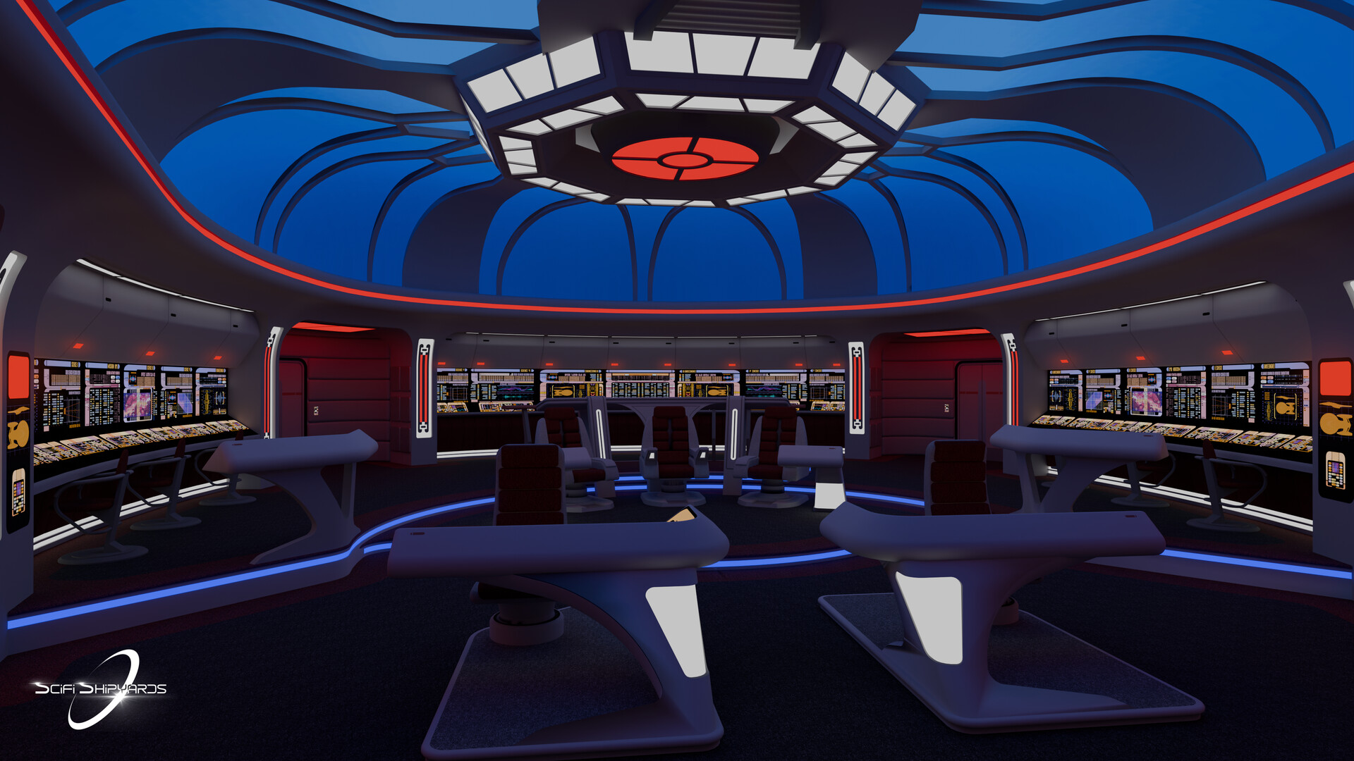 ArtStation - Star Trek U.S.S. Enterprise NCC-1701-E Bridge (Alternate version)