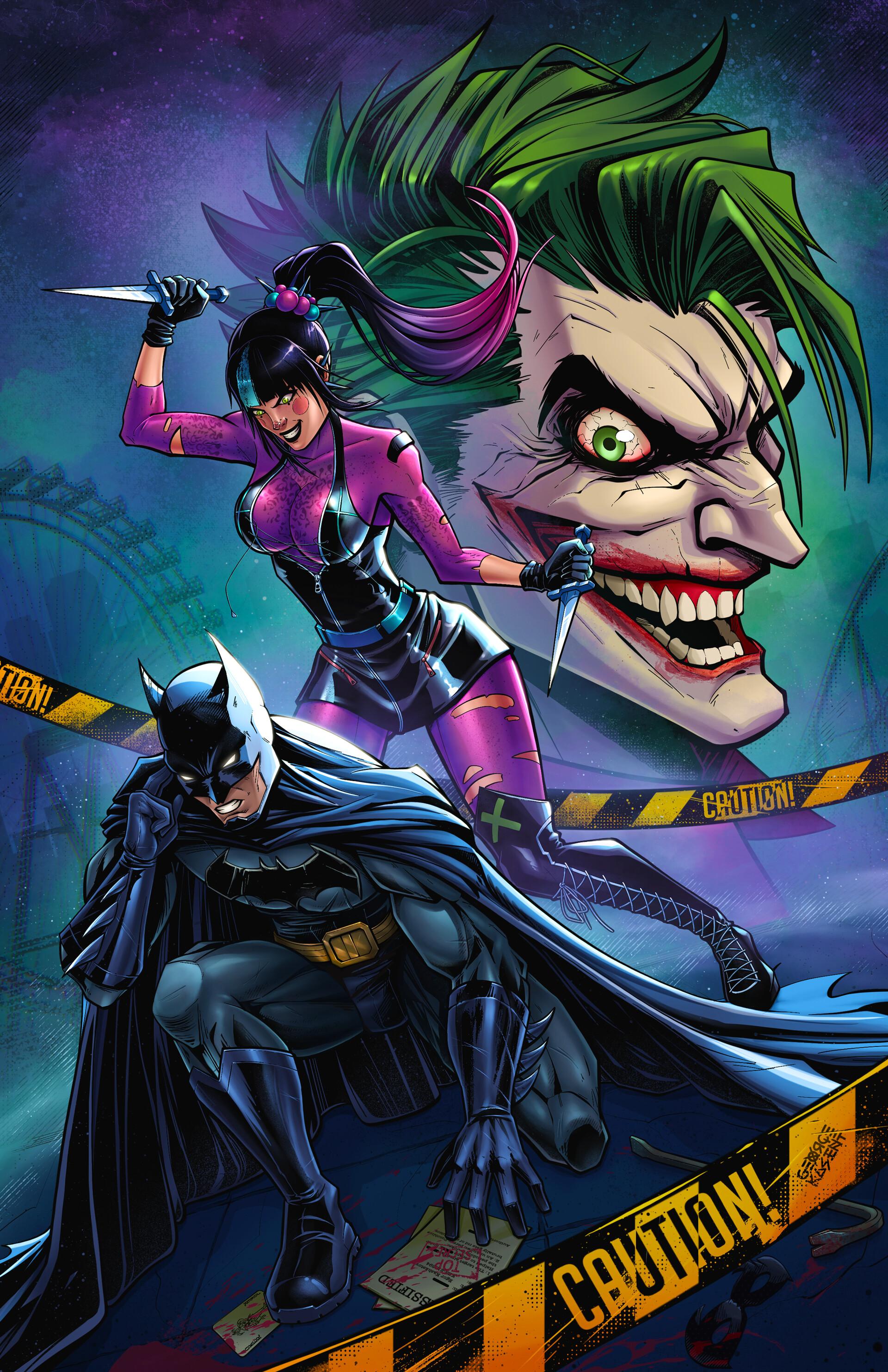 ArtStation - Punchline, Batman, Joker