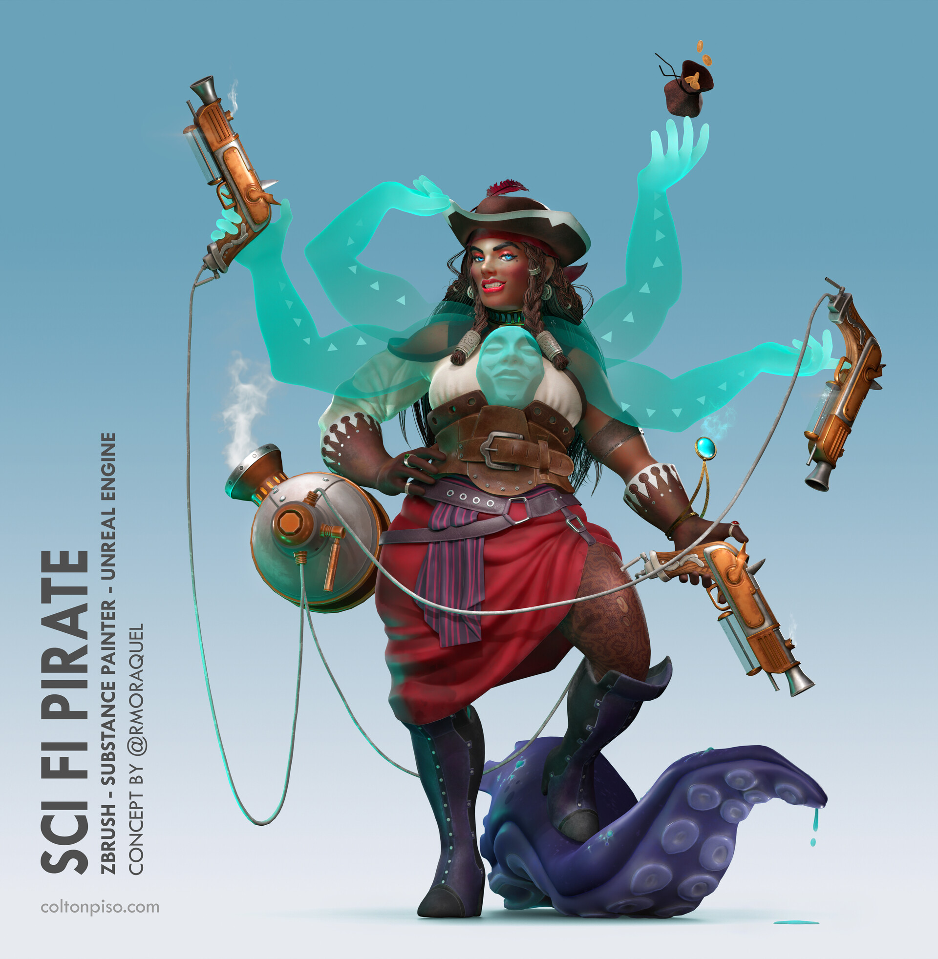 ArtStation - Sci Fi Pirate