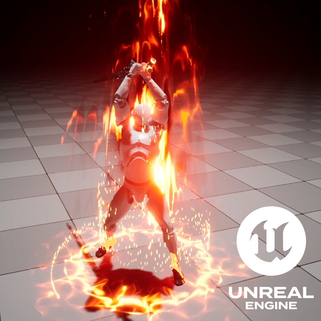 ArtStation - Ability Berserk Unreal VFX WIP