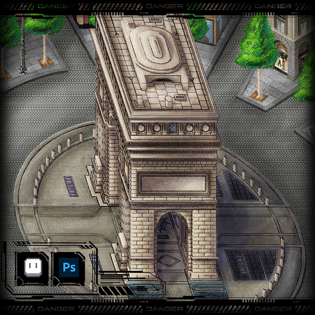ArtStation - PRIDERUN PARIS pixel art