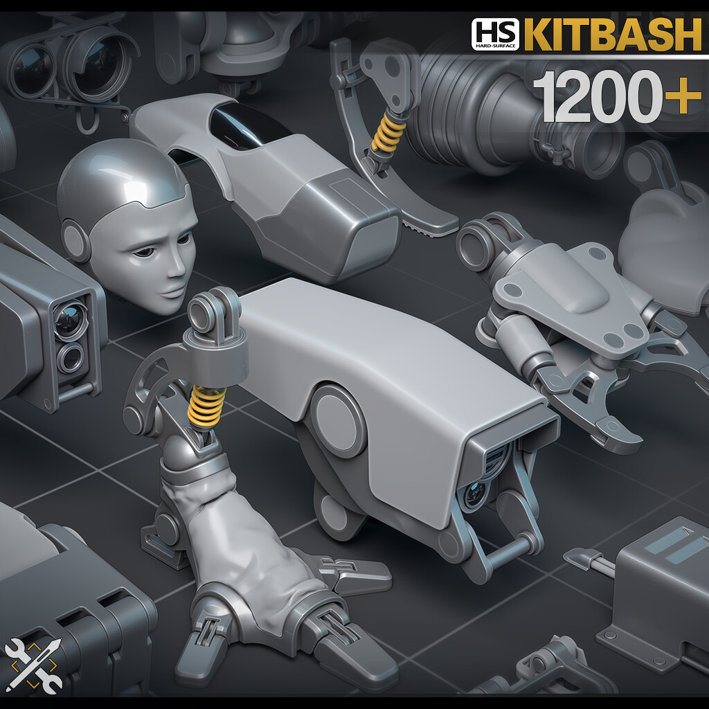 ArtStation - Hard-Surface Kitbash Collection