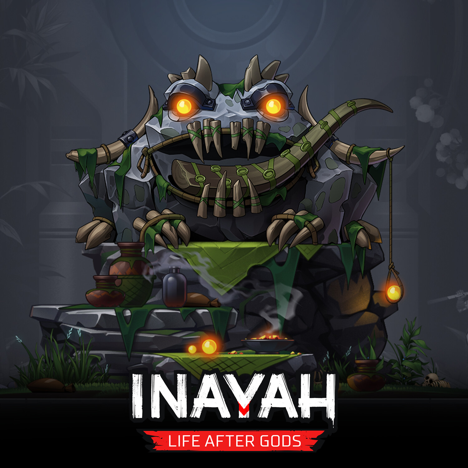ArtStation - Frog Altar - For a game "Inayah - Life after Gods"