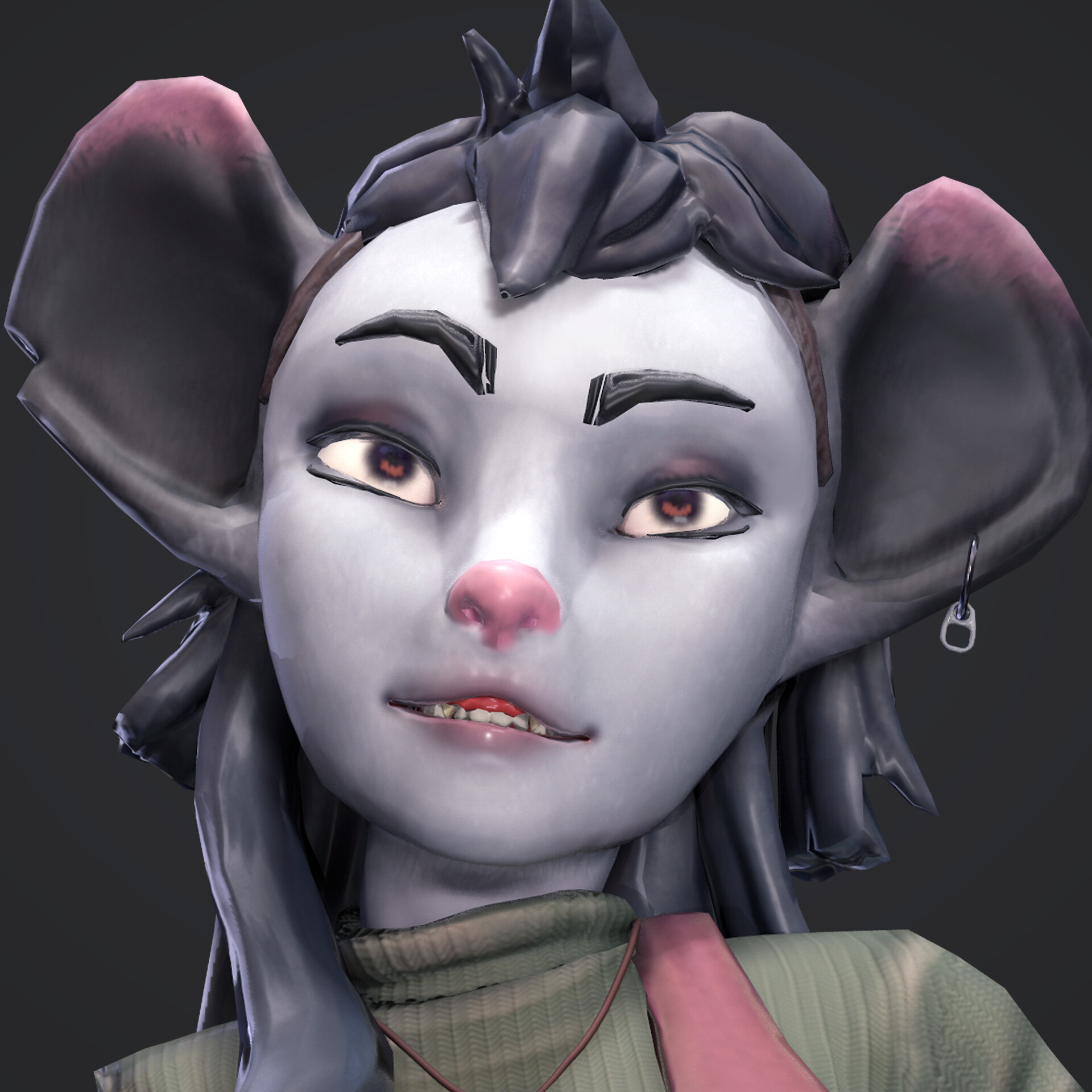 ArtStation - Stylized Anthro Possum Character