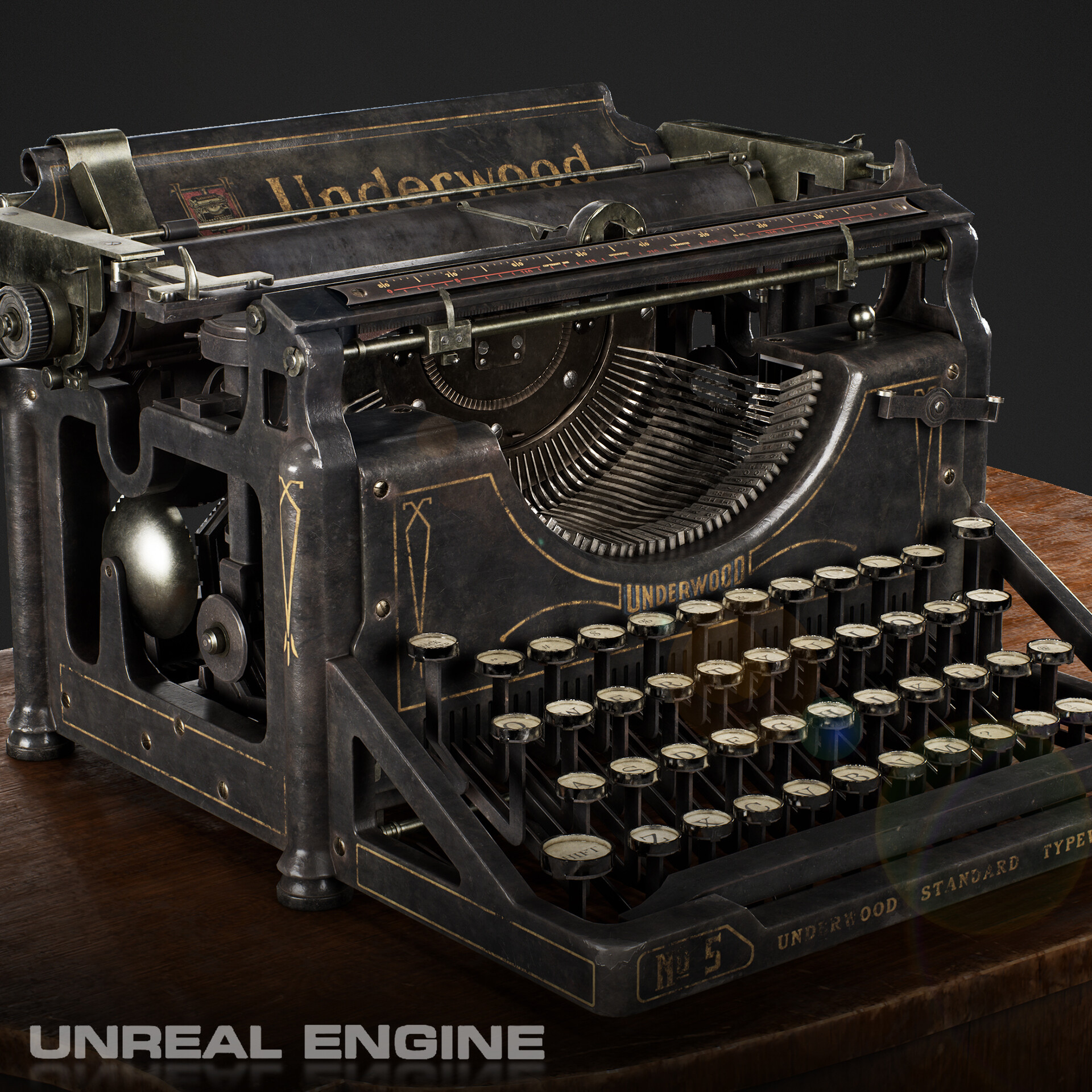 ArtStation - Old Typewriter - Based on Tutorial