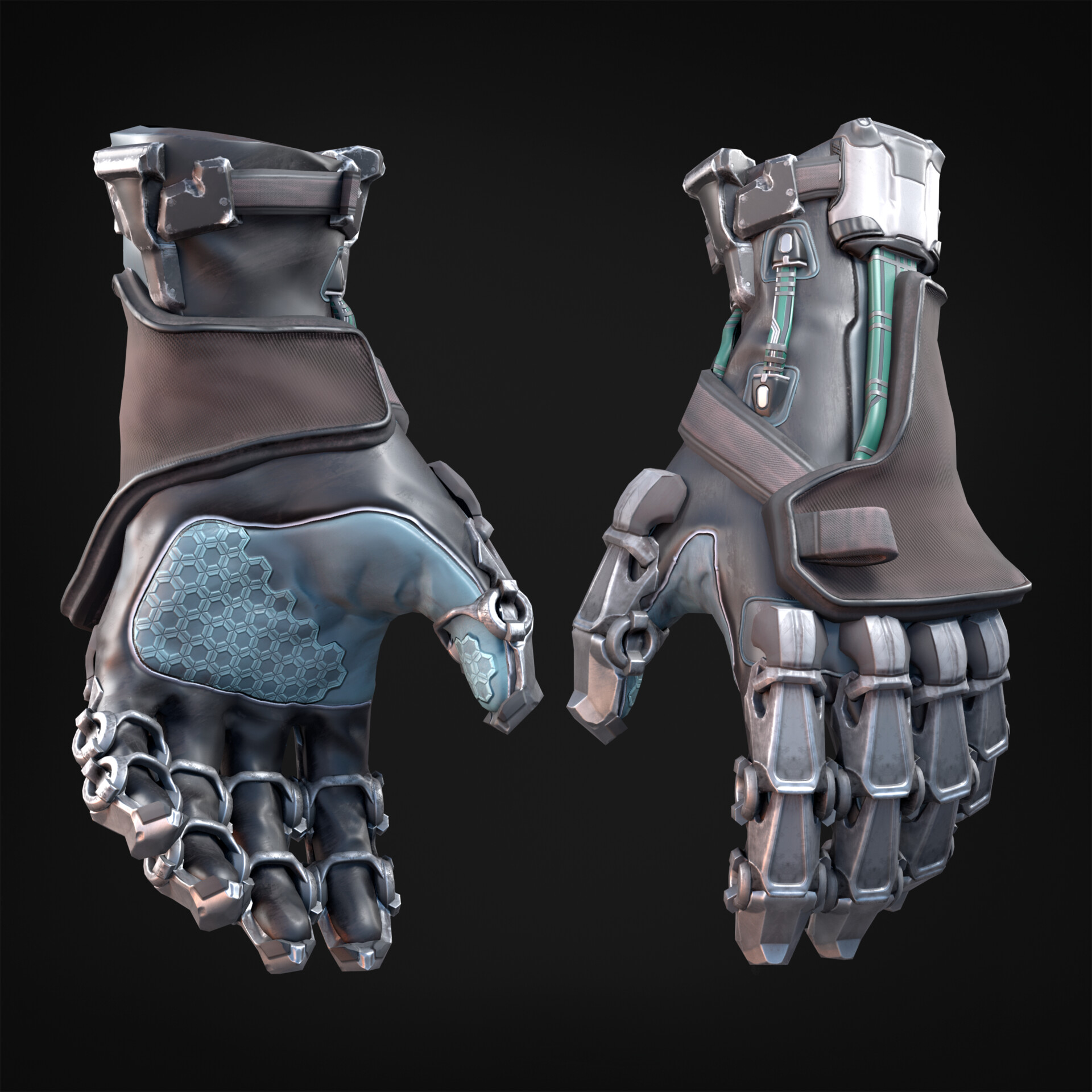 ArtStation - Sci-fi gloves | 3d asset