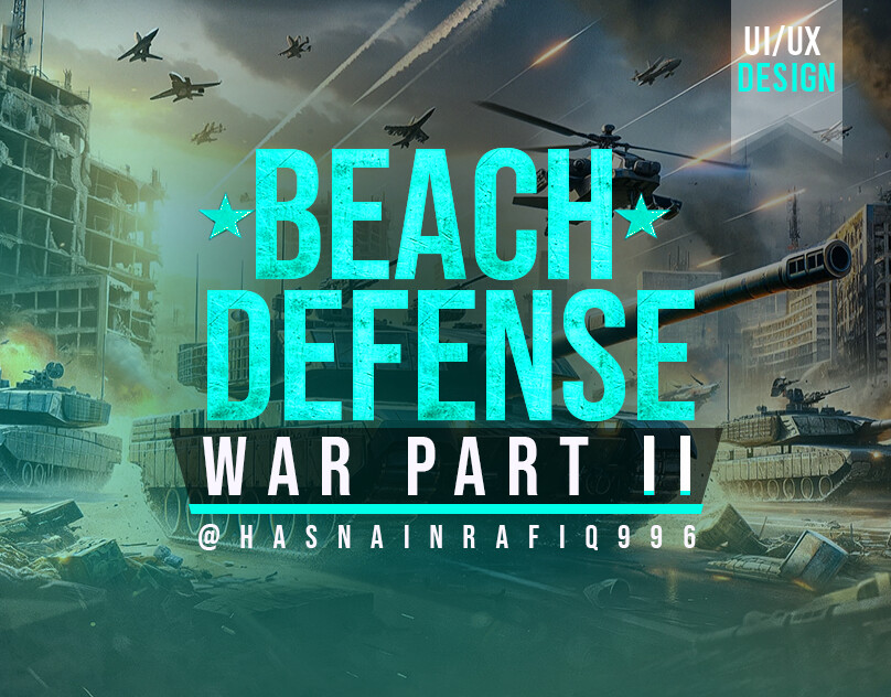 ArtStation - Beach Defense War Game UI Part II