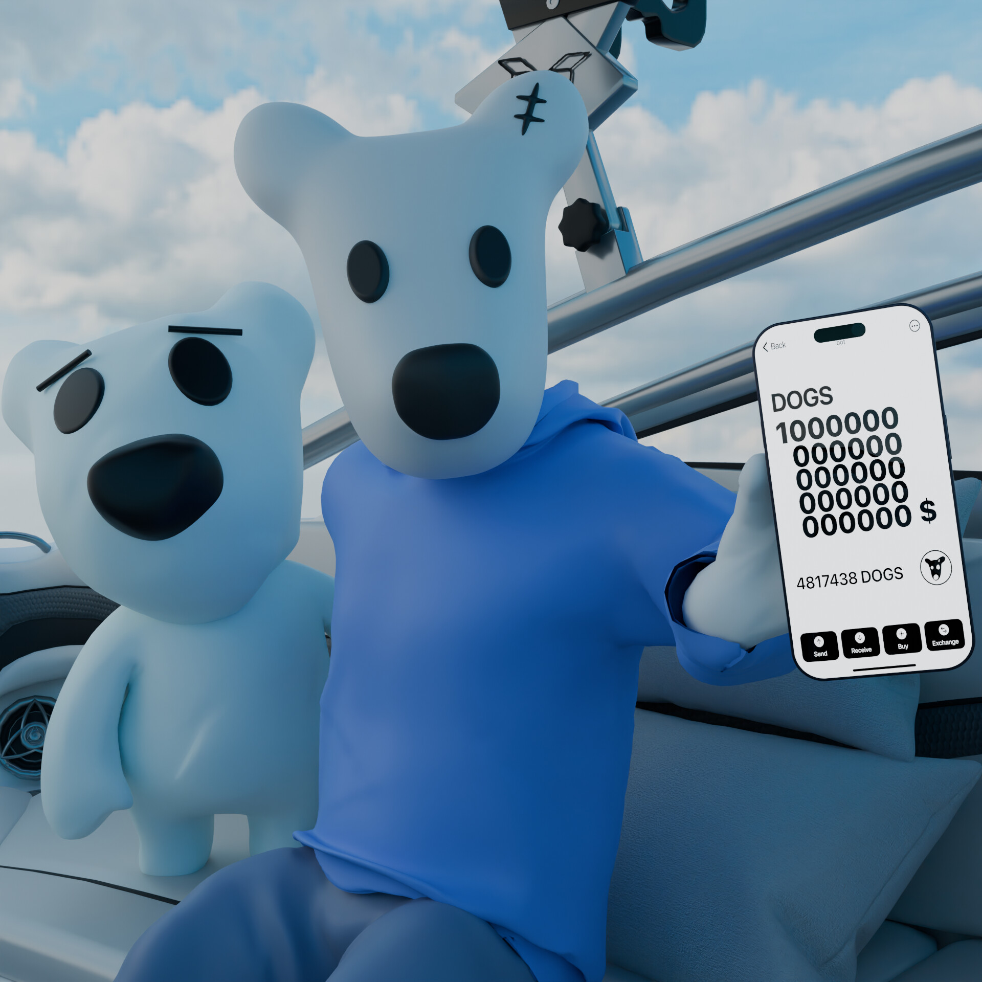 ArtStation - $DOGS TELEGRAM // 3D+2D MOTION