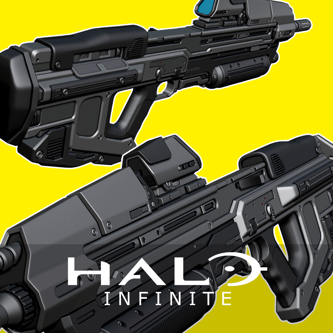 chasingpolys.com - MA40 Assault Rifle Hipoly // Halo Infinite