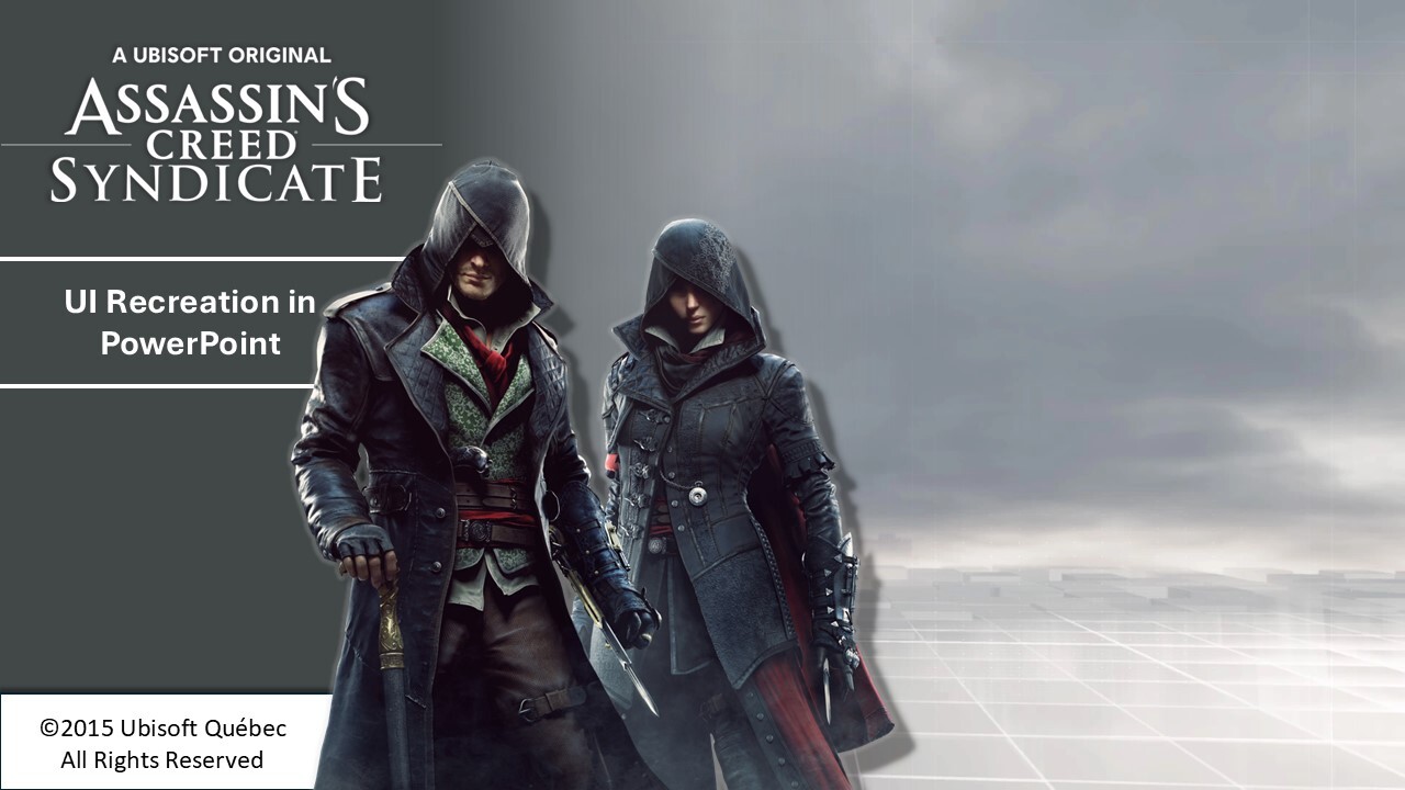 ArtStation - Assassin's Creed Syndicate UI Recreation in PowerPoint ...