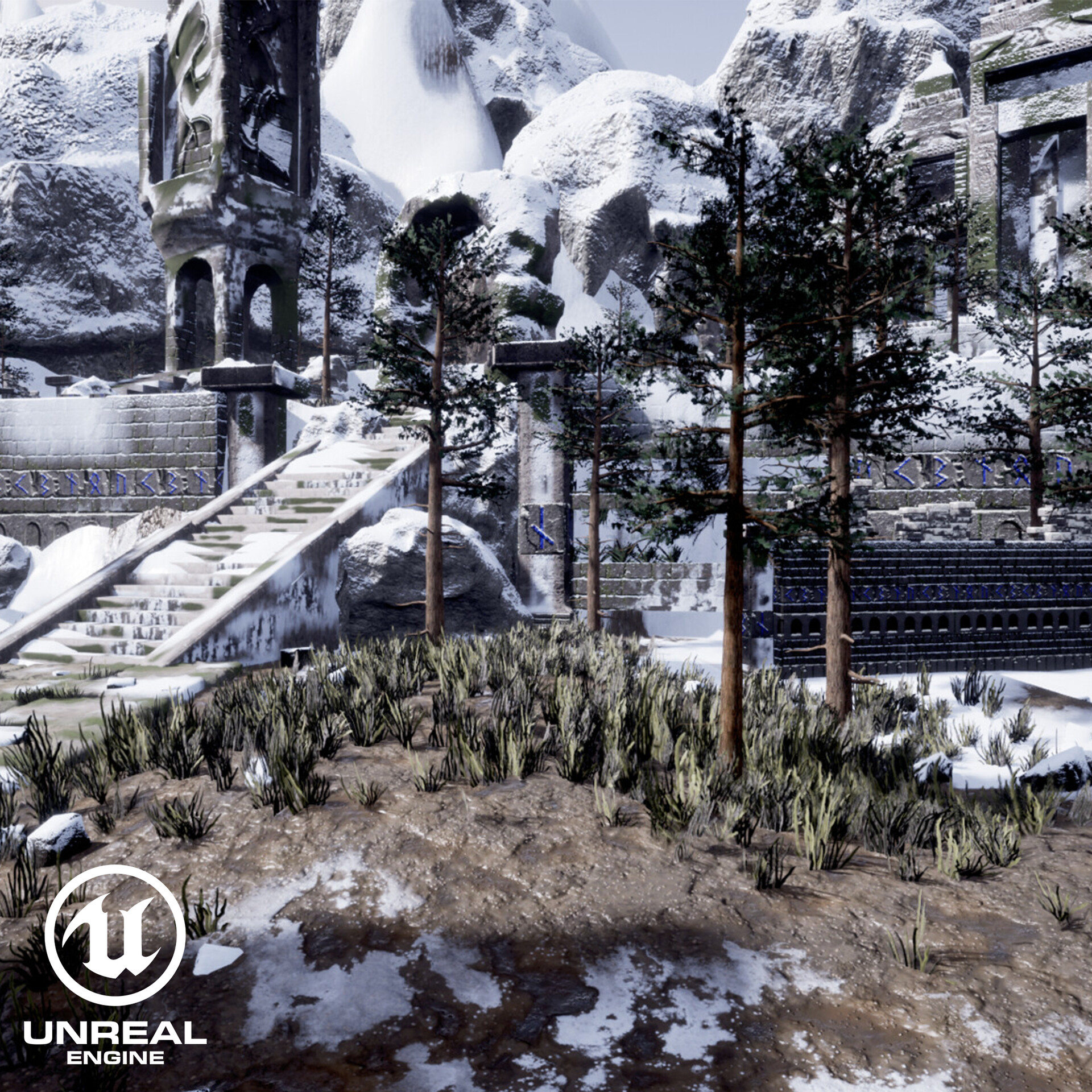 ArtStation - Snowy temple