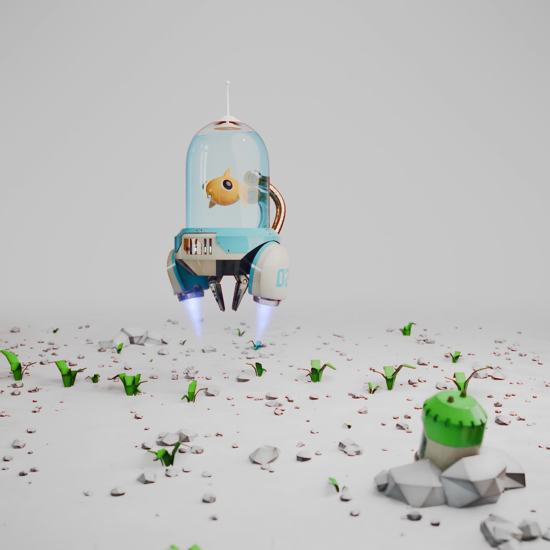 ArtStation - Fish Bot Animation