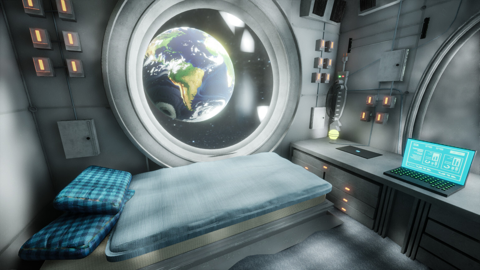 ArtStation - Space Station Bedroom