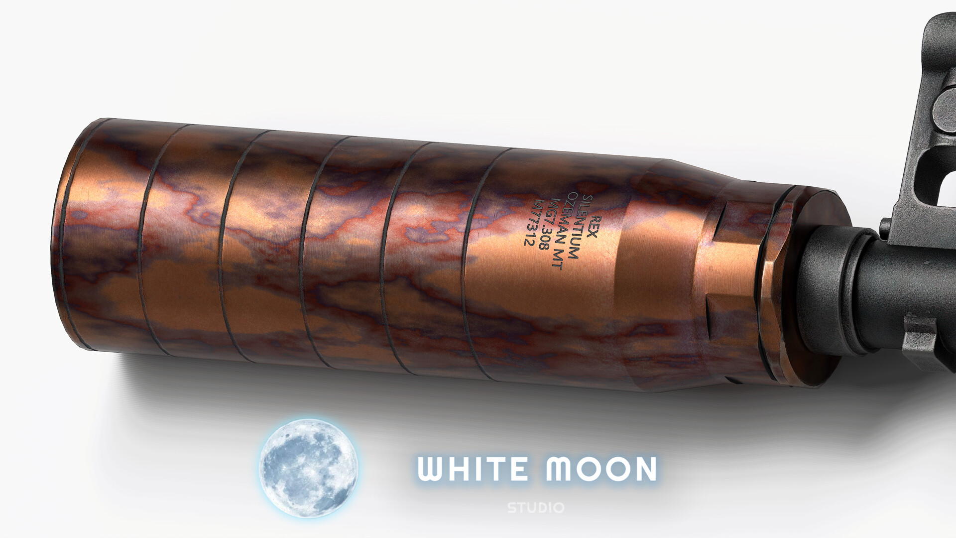 ArtStation - Rex Silentium MG7 K224 Suppressor