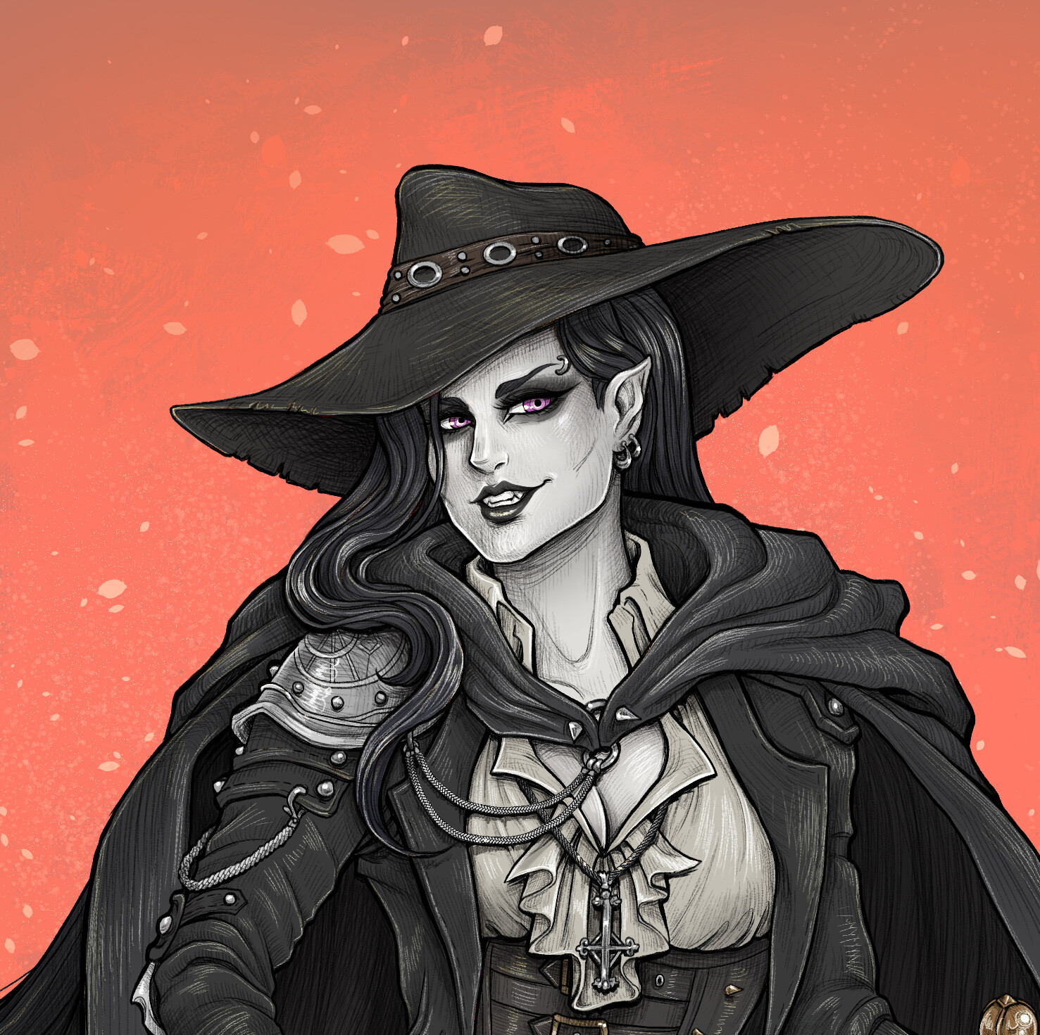 ArtStation - Dhampir lady